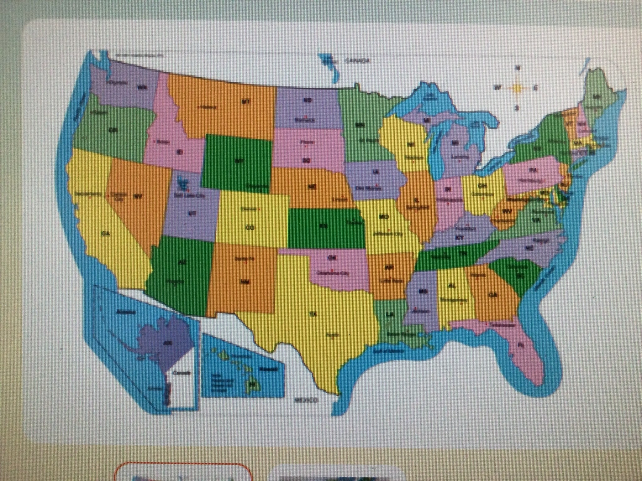 Labeled US Practice Map Pad 30 pk - School Spot