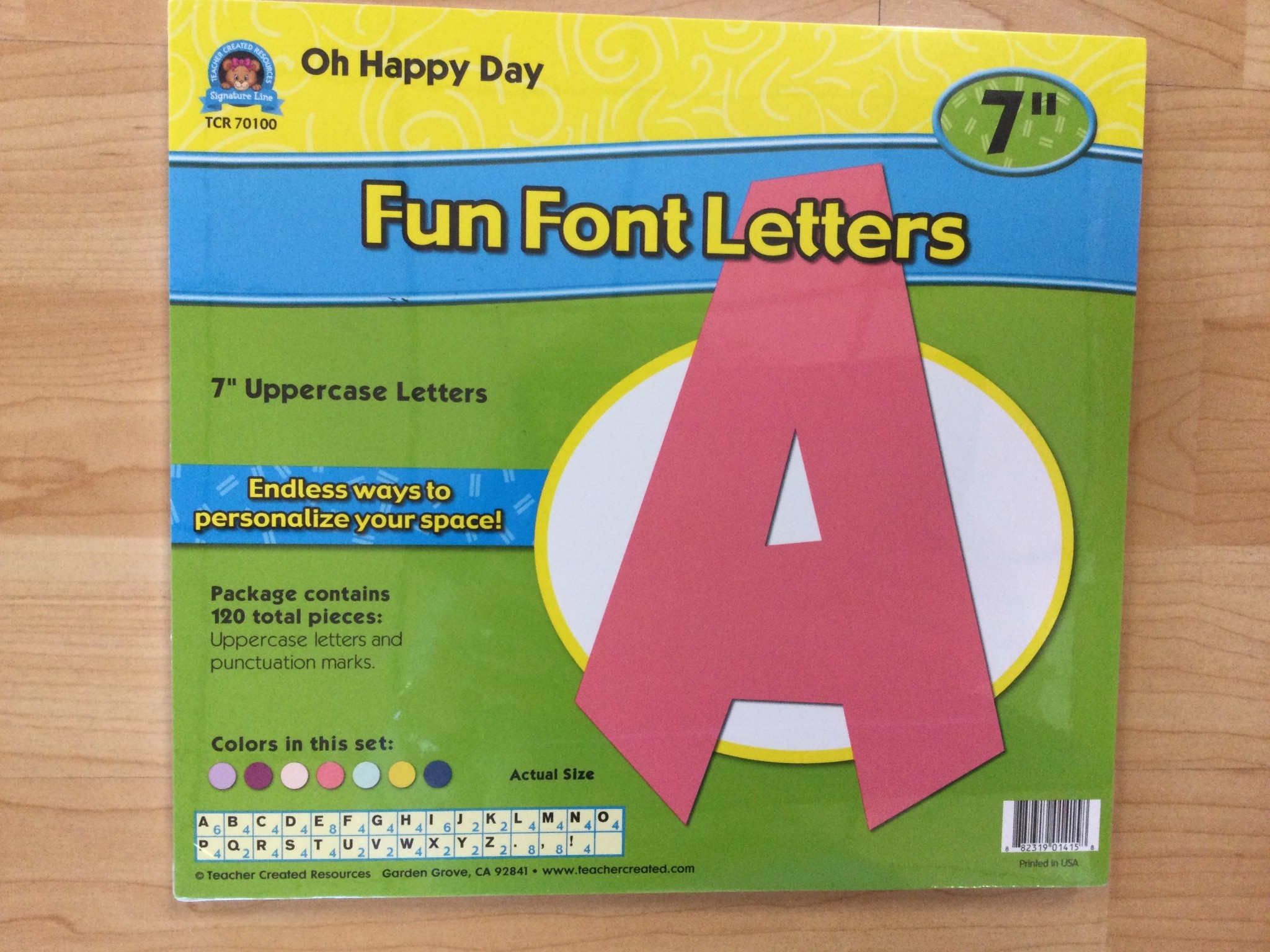 Oh Happy Day 7" Fun Font Letters 120pc - School Spot