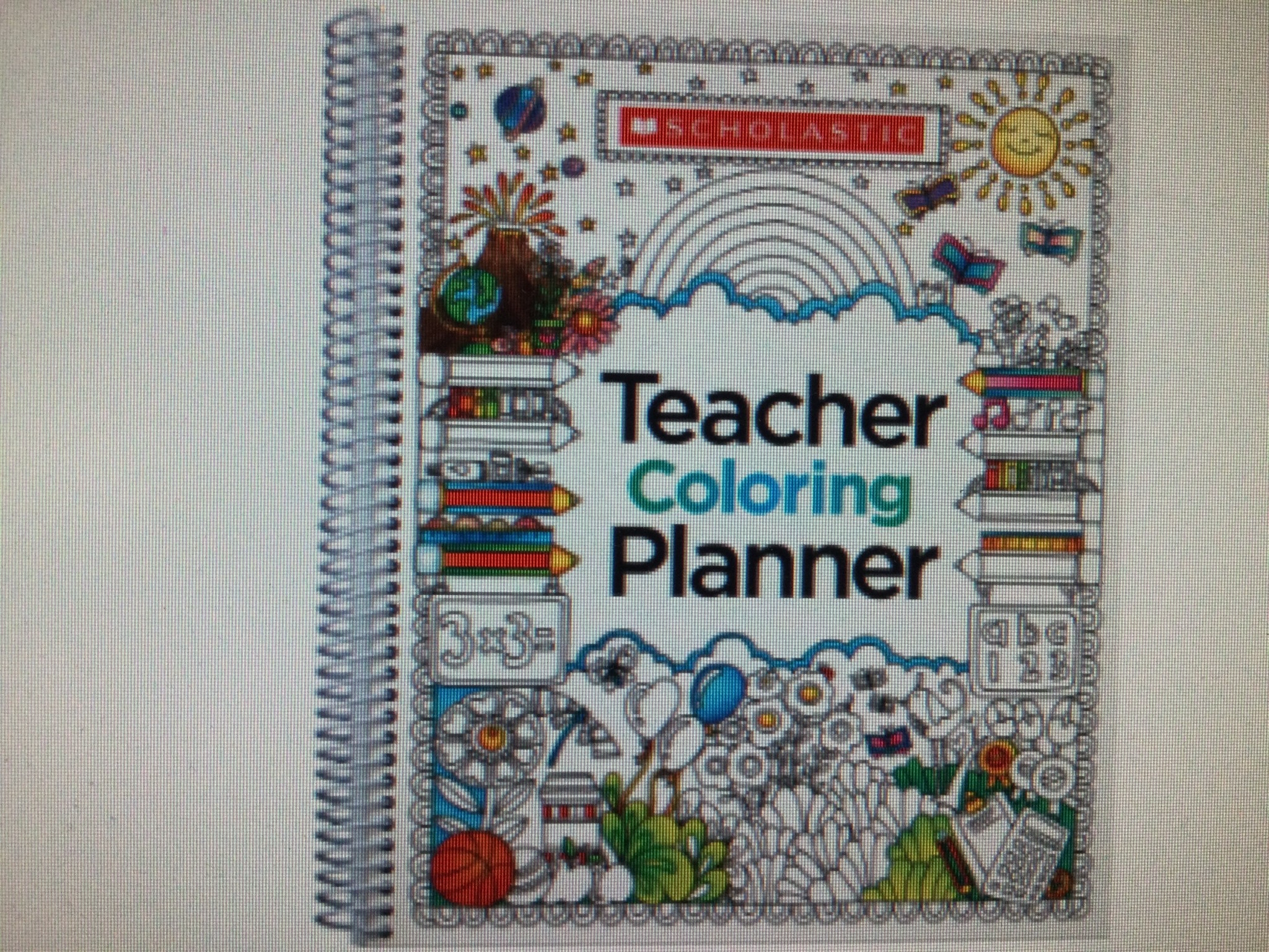 Teacher Coloring Planner - School Spot