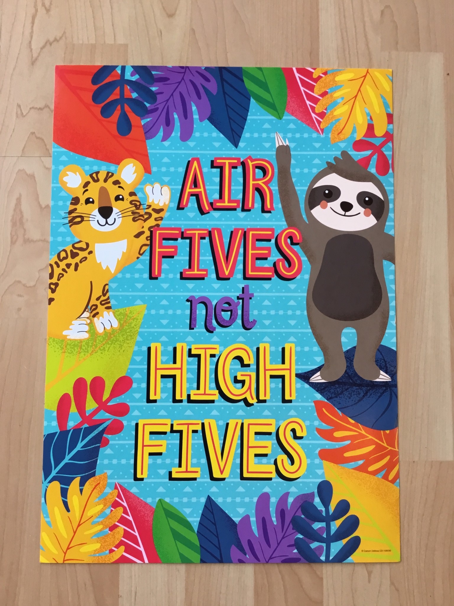 Air Fives Not High Fives Poster - School Spot