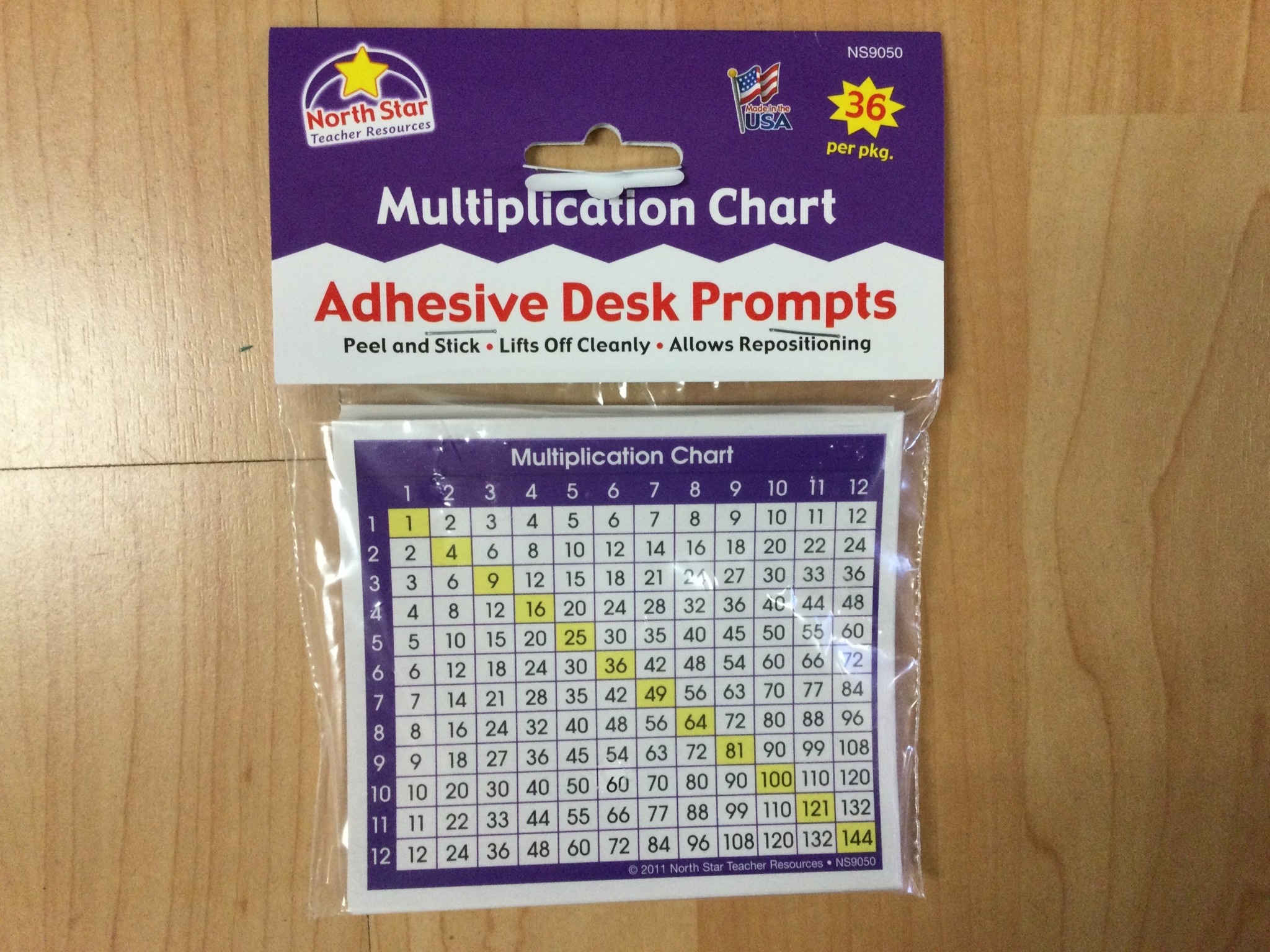 Multiplication Chart Desk Prompts - School Spot