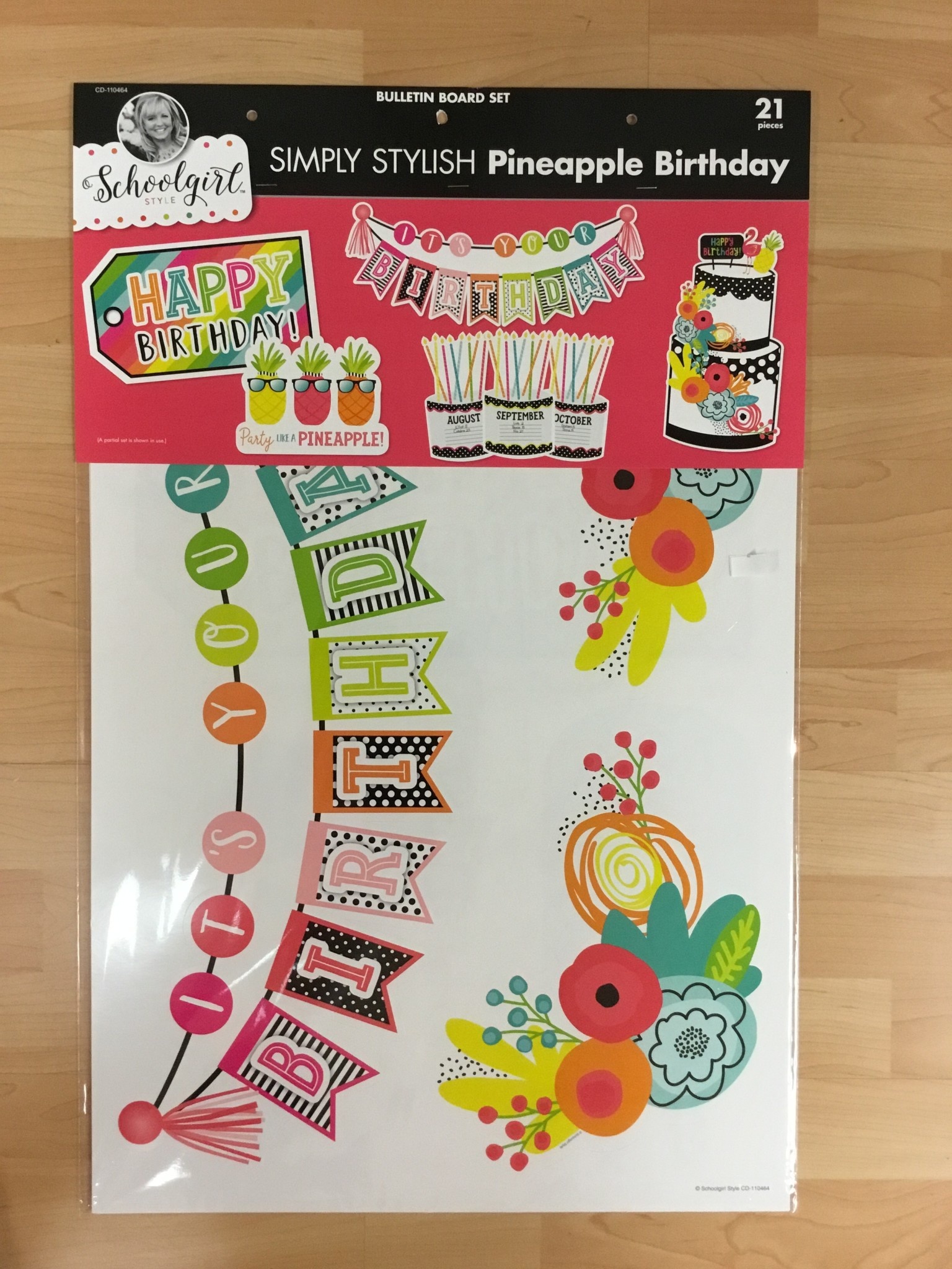Schoolgirl Style Simply Stylish Pineapple Birthday Bulletin Board ...