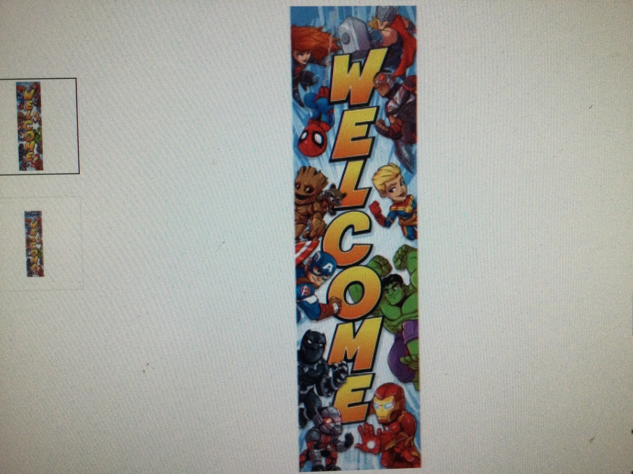 Marvel Superhero Welcome Banner - School Spot