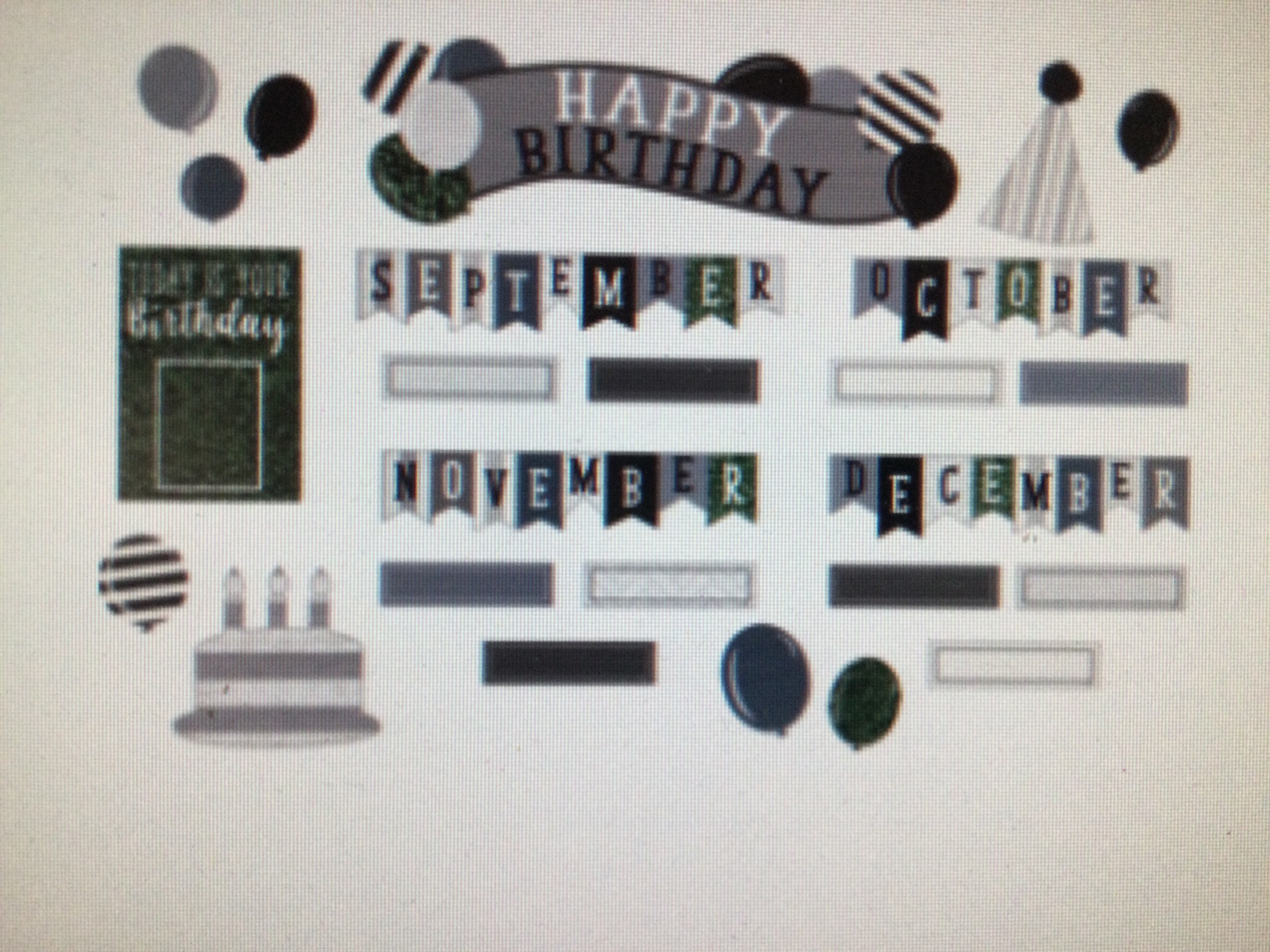 Modern Farmhouse Happy Birthday Mini Bulletin Board - School Spot