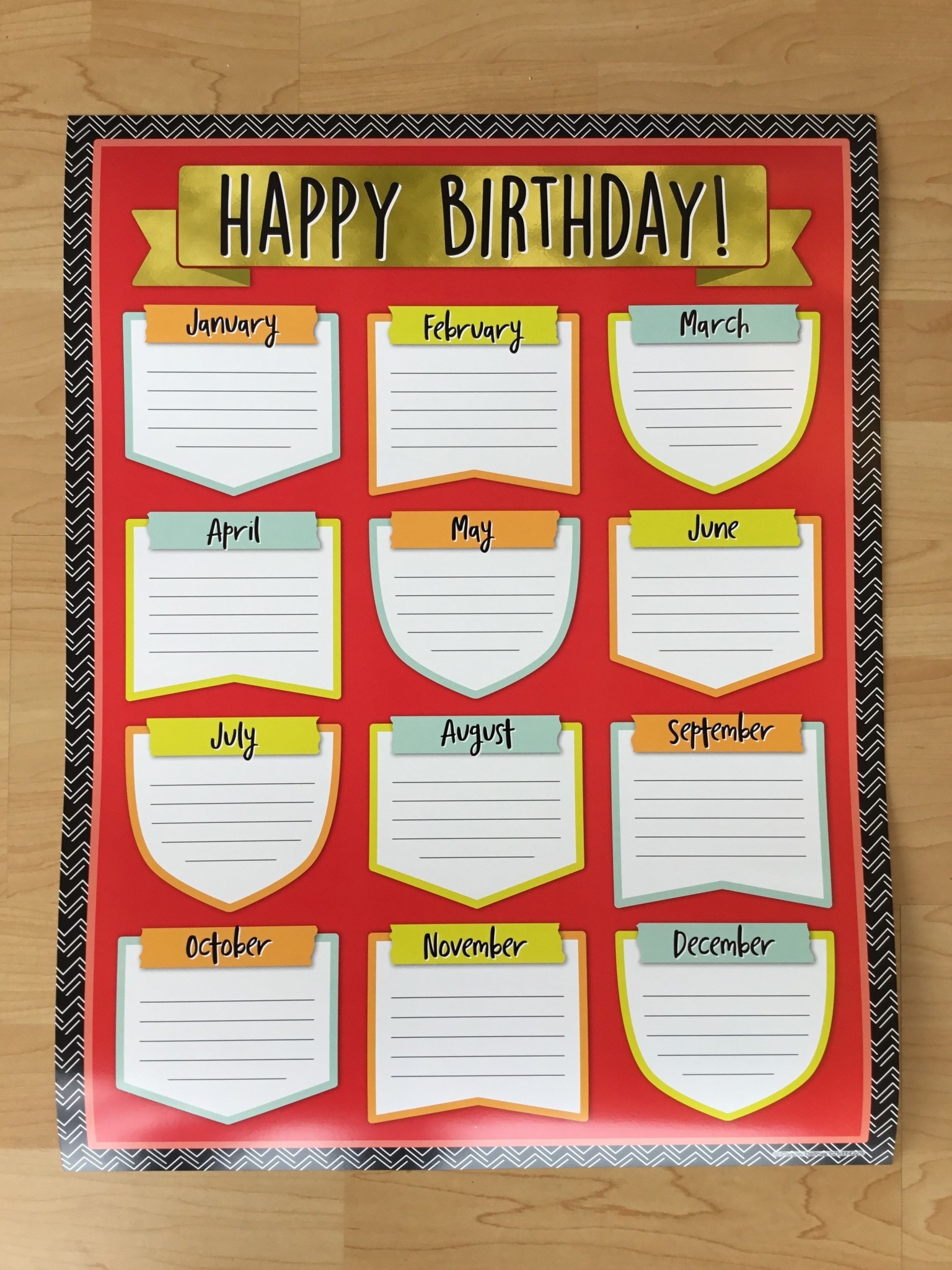 Aim High Birthday Chart - School Spot