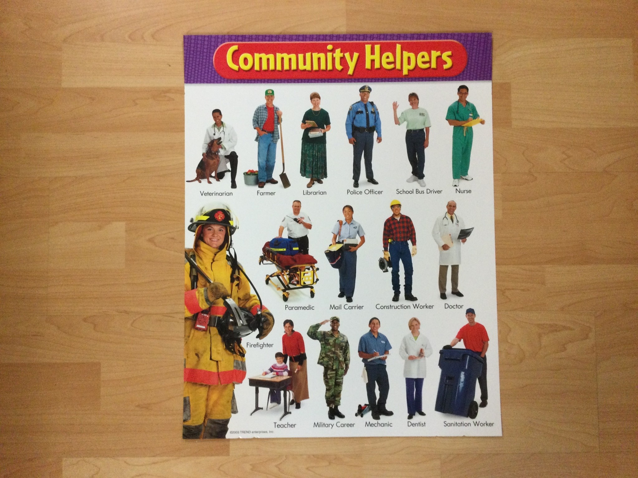 Community Helpers Chart - School Spot