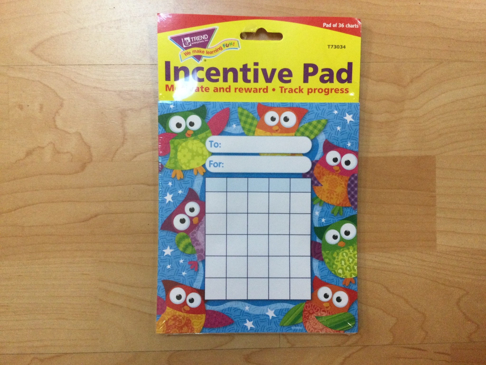 Owl Stars Mini Incentive Charts 36 sheets - School Spot