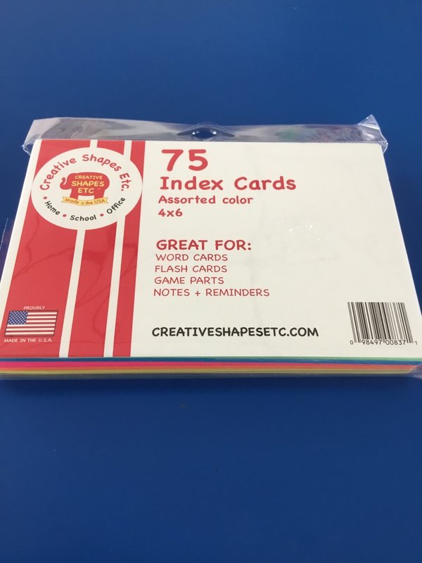 INDEX CARDS - School Spot