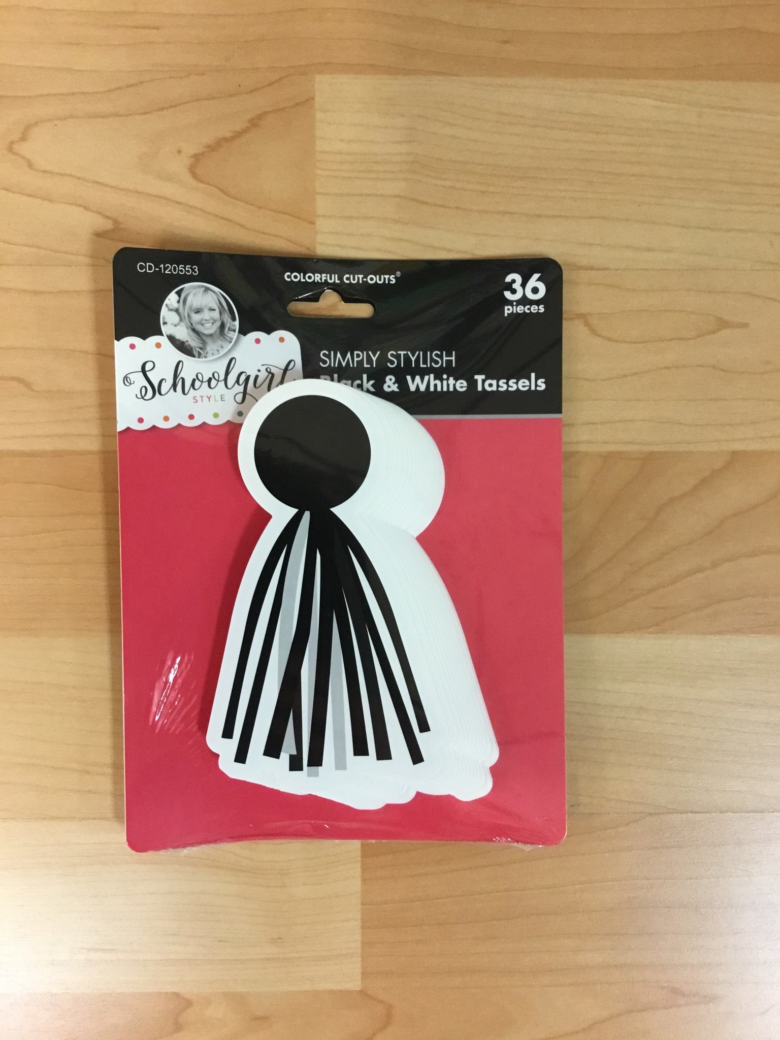 Schoolgirl Style Simply Stylish Black & White Tassels Cutouts - School Spot