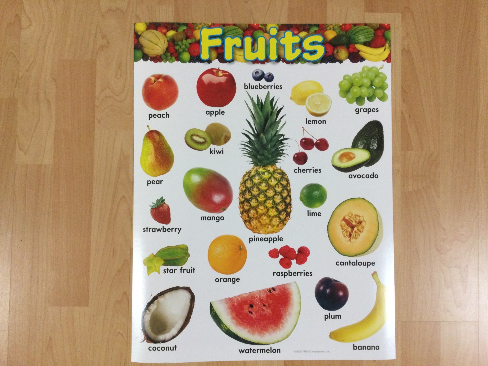 Fruits Chart - School Spot