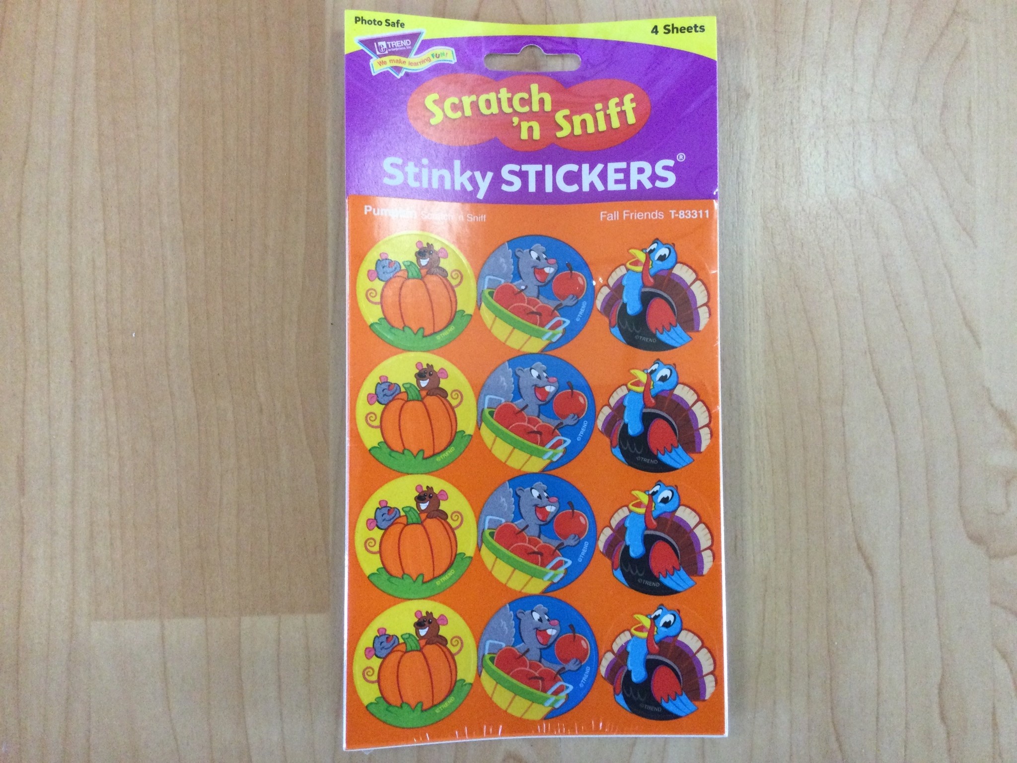Fall Friends Pumpkin Stinky Stickers - School Spot