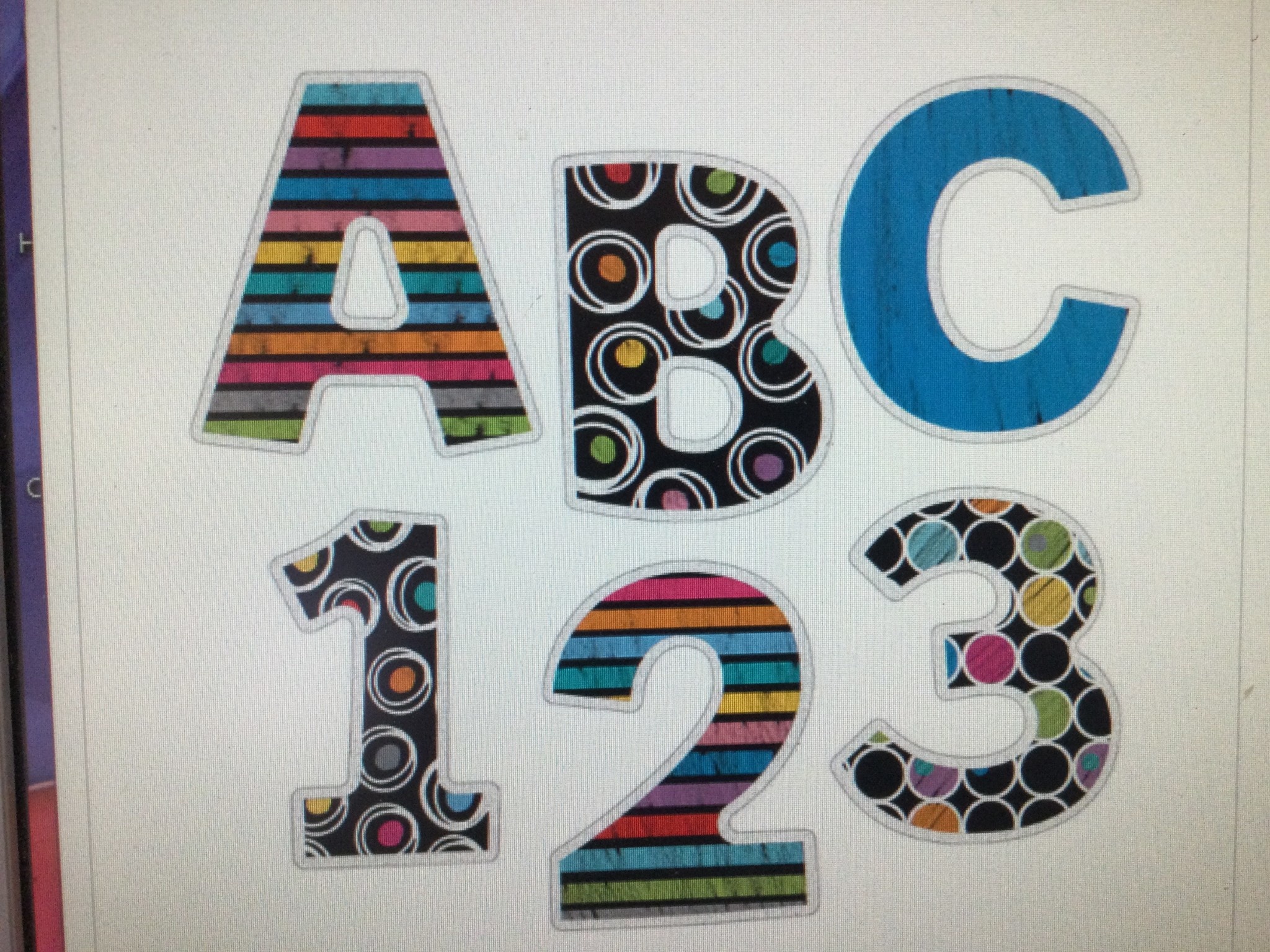 Colorful Chalkboard 4" EZ Letters - School Spot