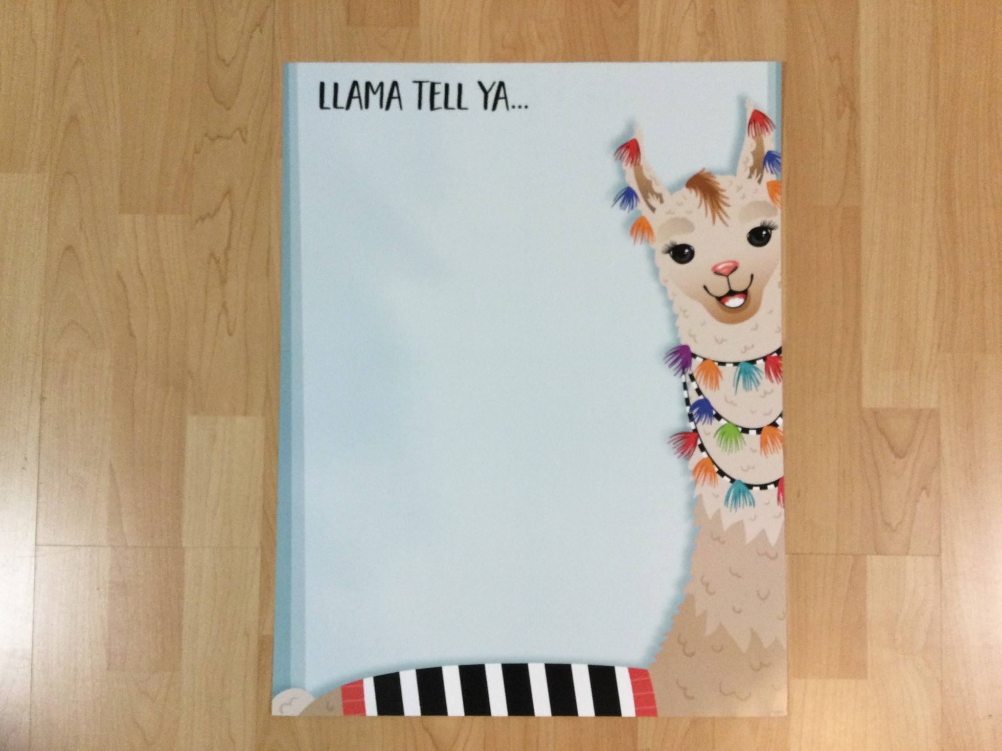Llama Tell Ya Blank Chart - School Spot