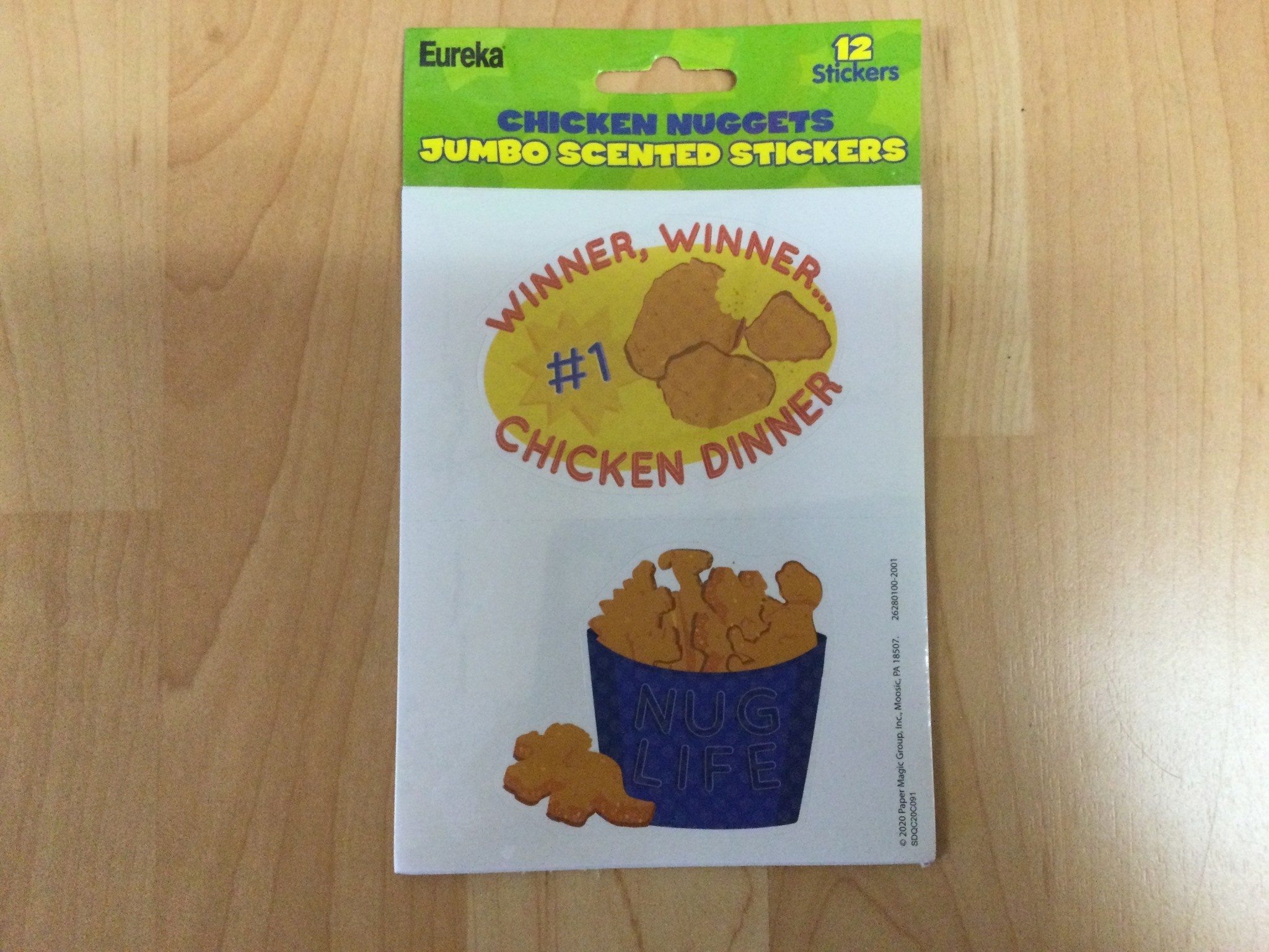 Jumbo Chicken Nugget Stickers (12) - School Spot