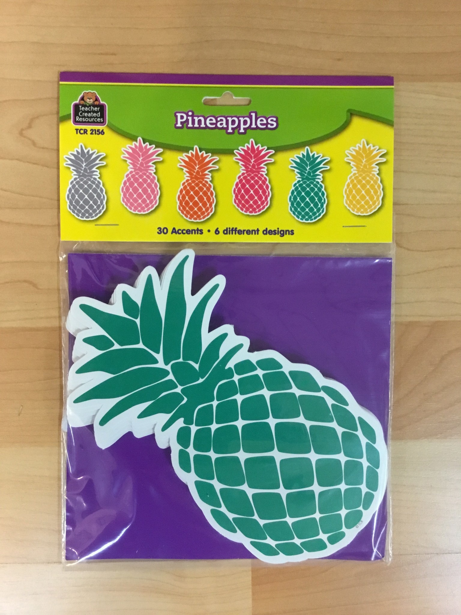 Tropical Punch Pineapples Cutouts 30pc - School Spot