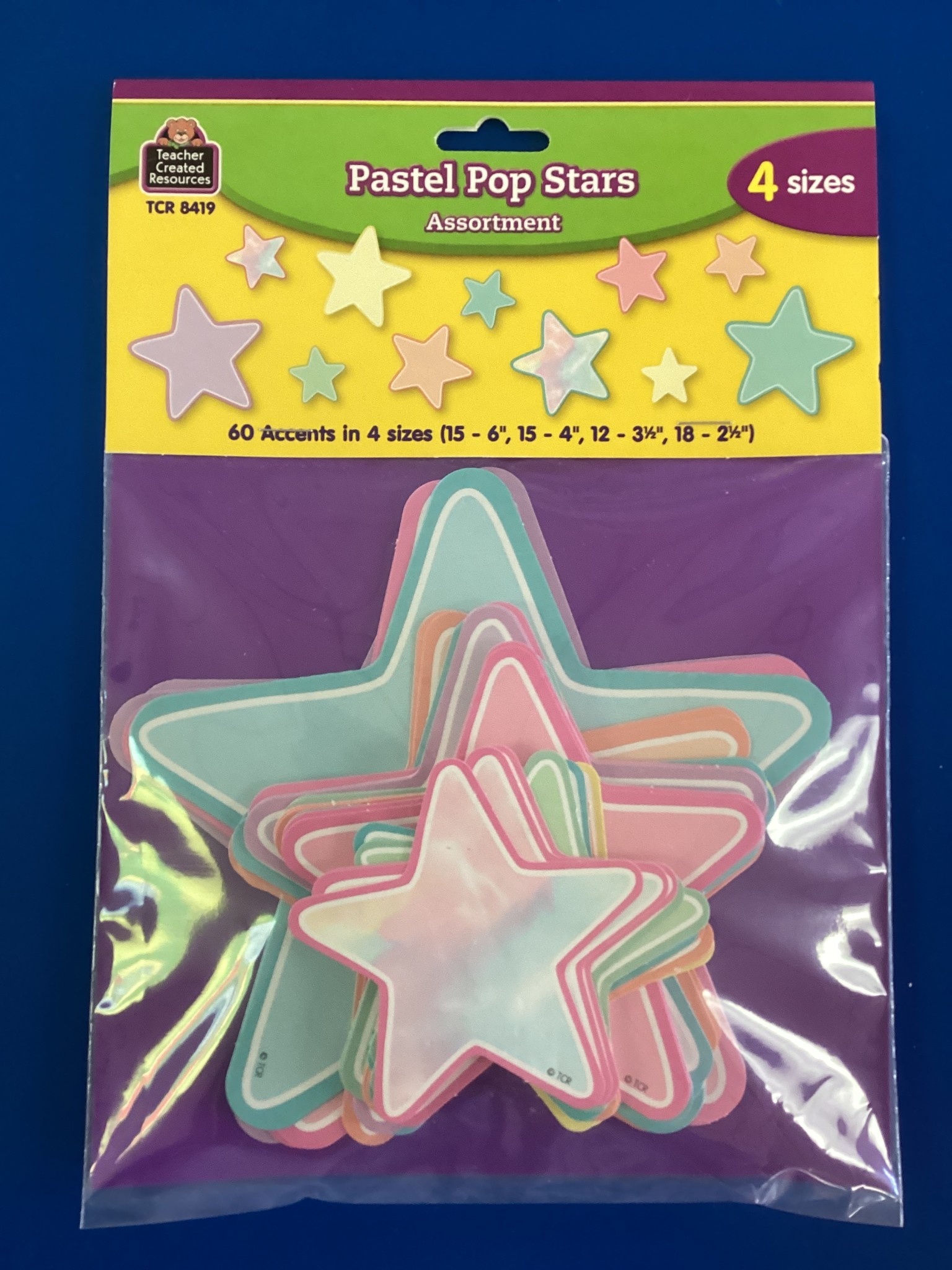 Pastel Pop Stars Cutouts - School Spot