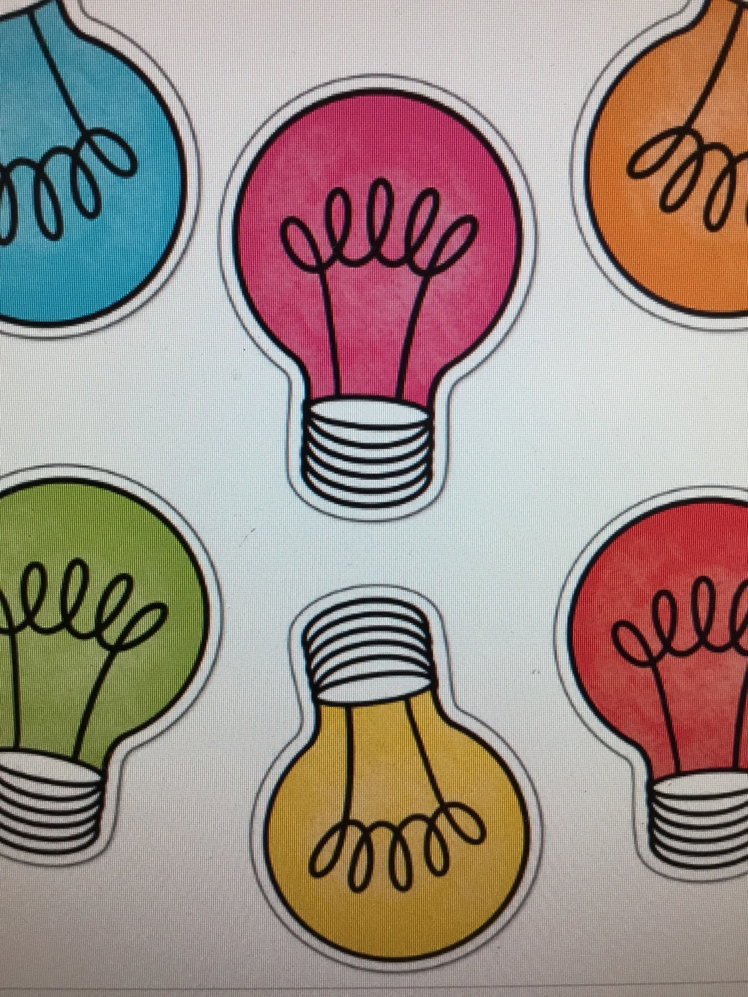 Schoolgirl Style Lightbulb Moments Lightbulb Cutouts - School Spot