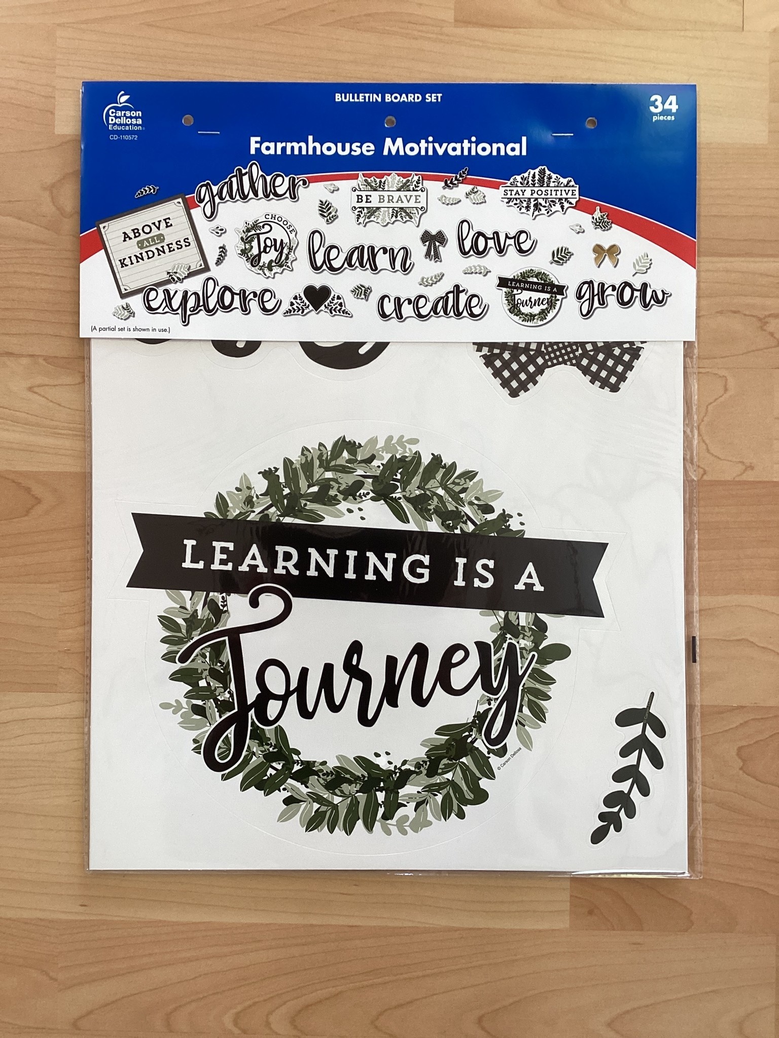 Farmhouse Motivational Signs Bulletin Board Set - School Spot