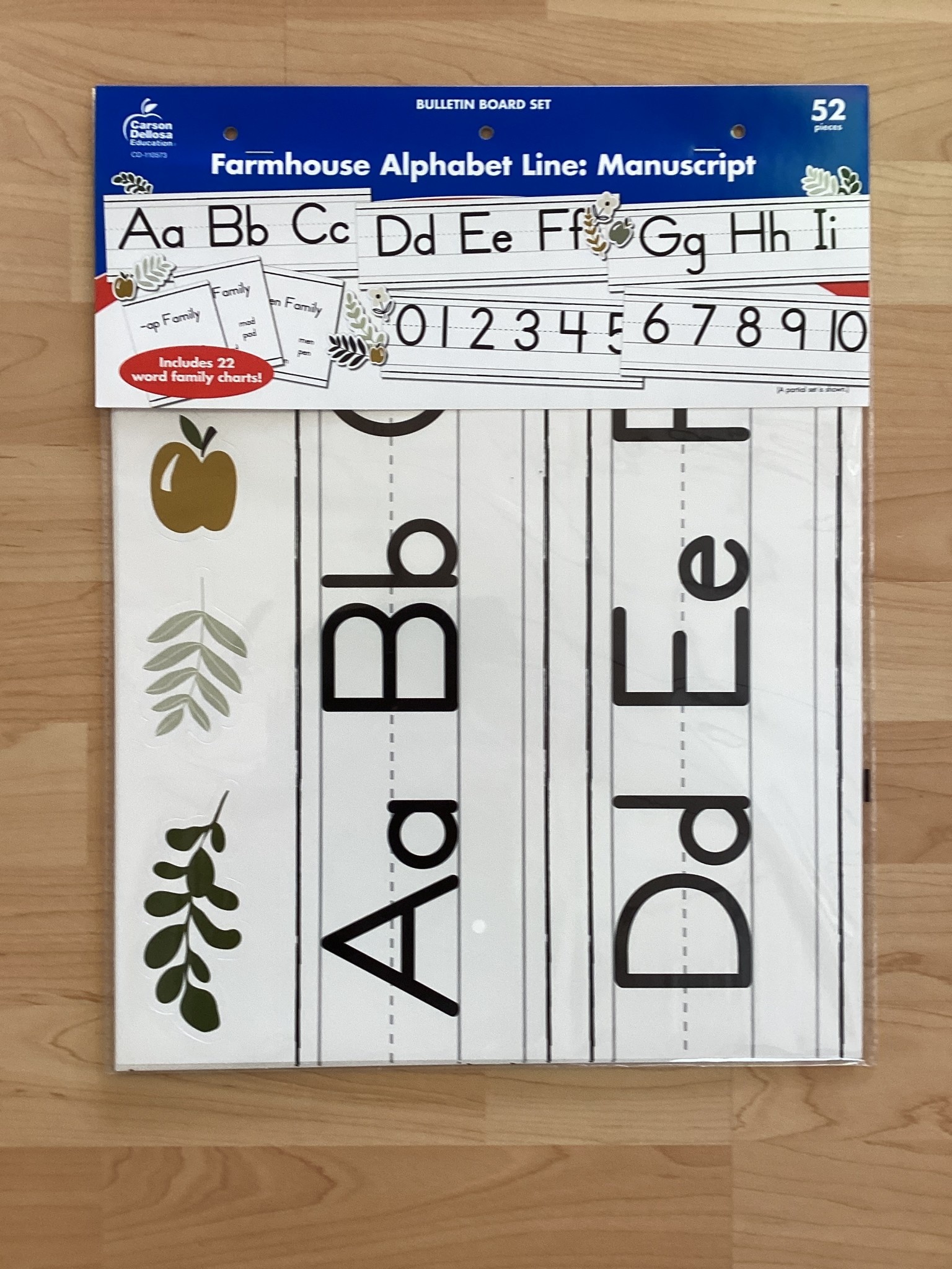 Farmhouse Alphabet Line: Manuscript Bulletin Board Set Grade PK-2 ...
