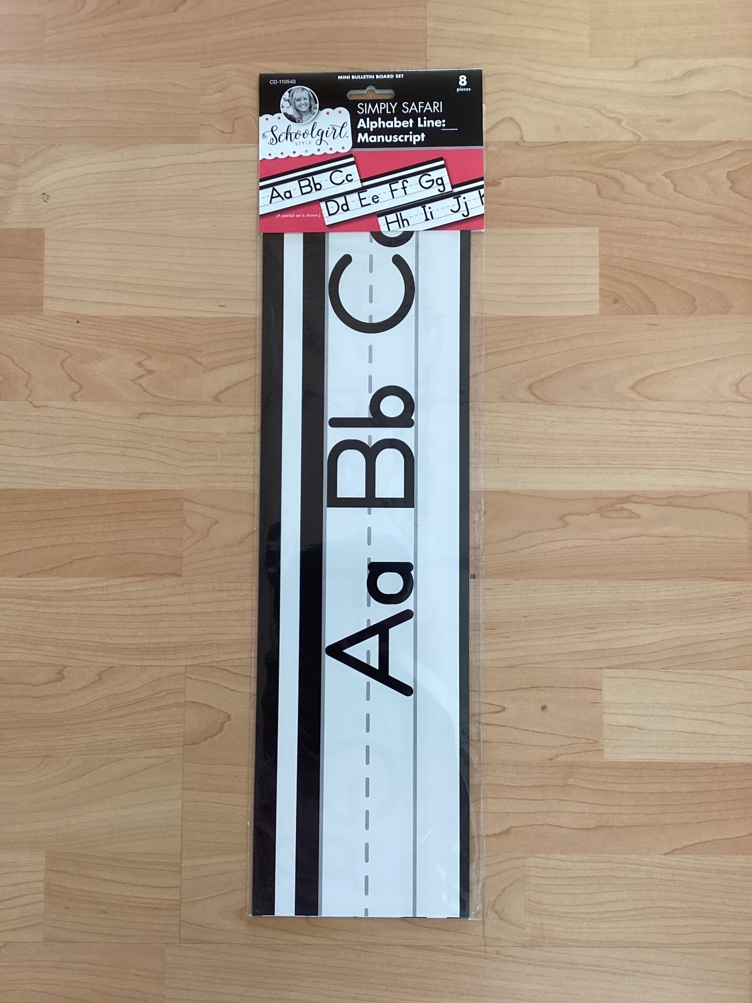 Schoolgirl Style Simply Safari Manuscript Alphabet Line - School Spot