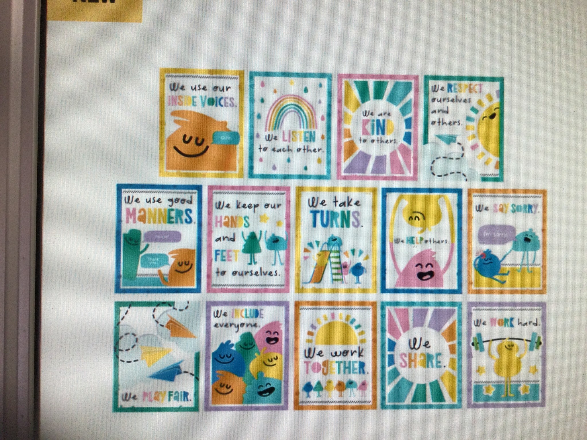 Rules for a Happy Class Mini Posters - School Spot