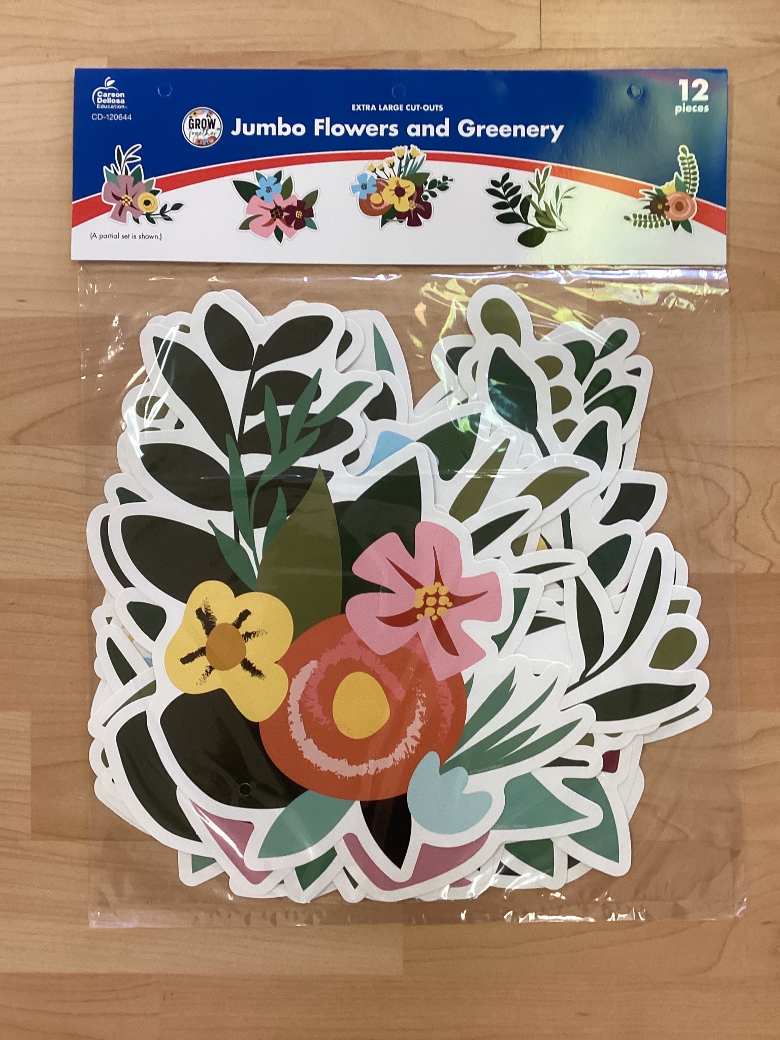 Jumbo Flowers and Greenery -Extra Large Cut-Outs - School Spot