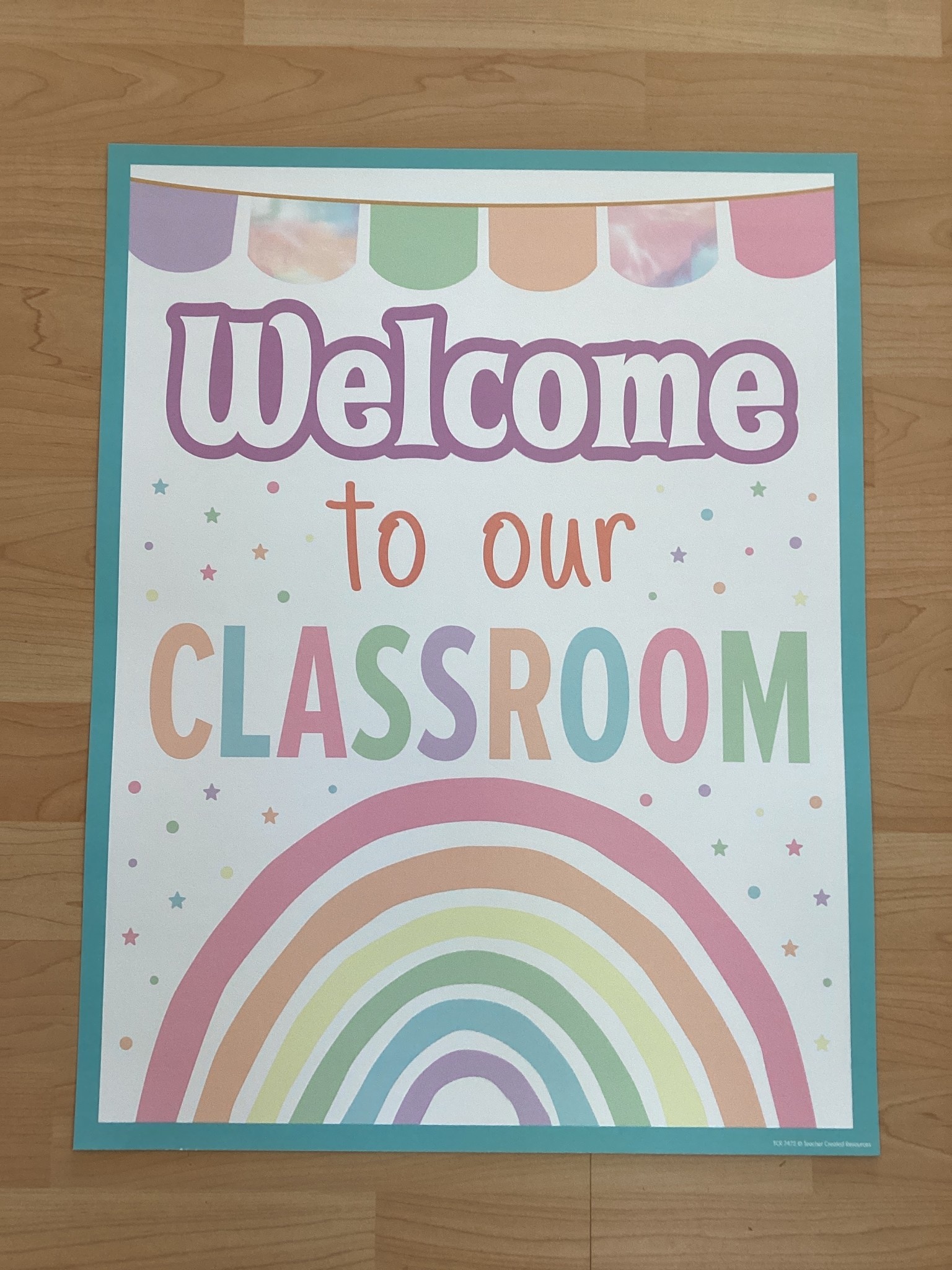 Pastel Pop Welcome Chart - School Spot