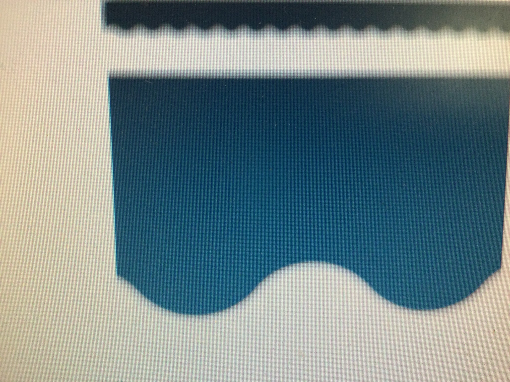 Slate Blue Scalloped Border - School Spot