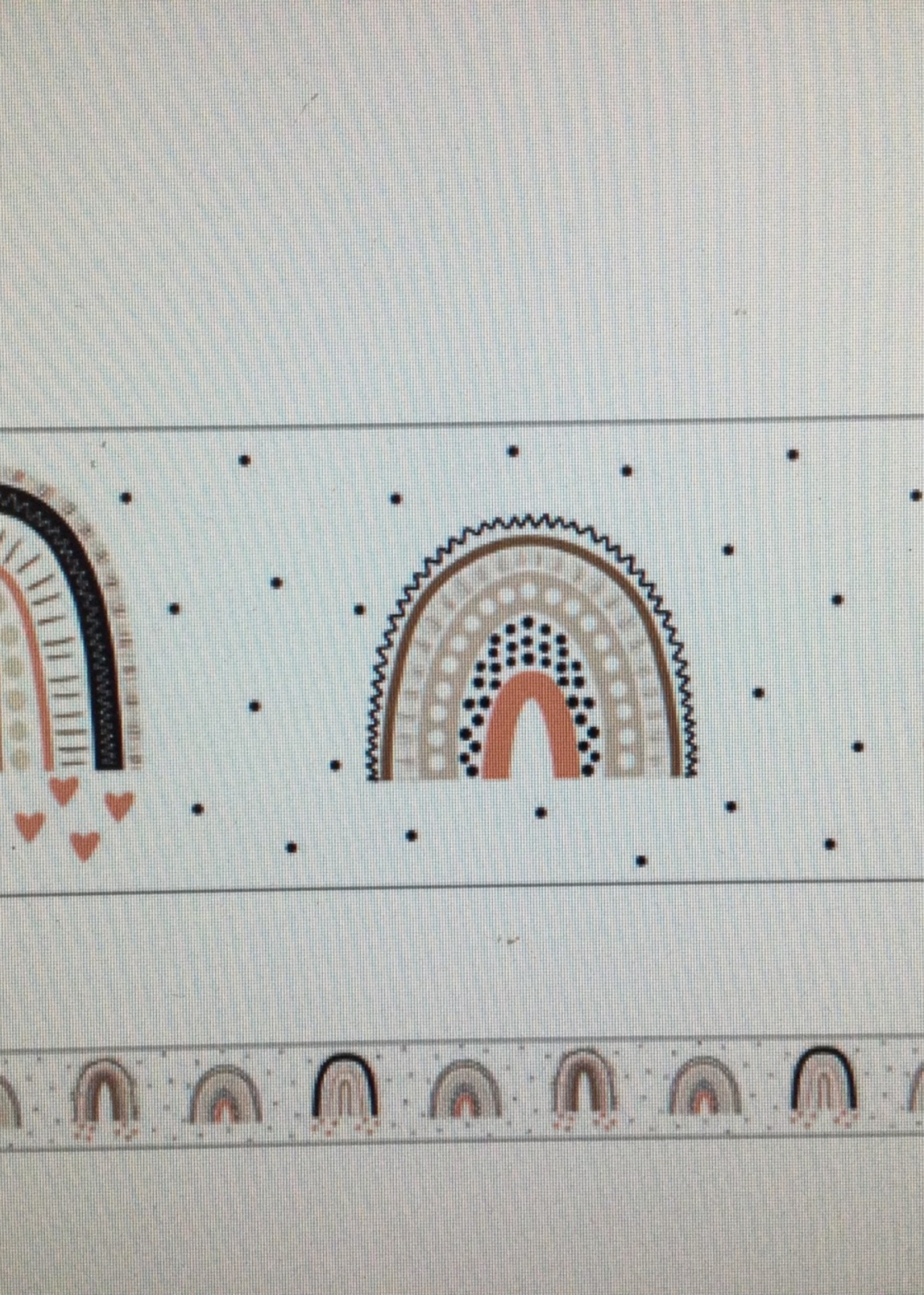 Boho Rainbows Border - School Spot