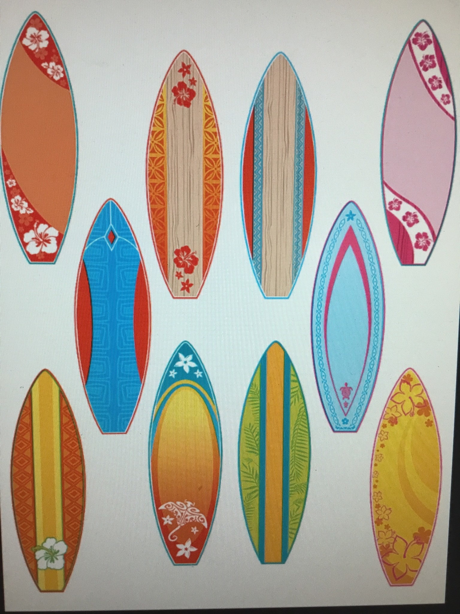 Surfboard Cutouts - School Spot