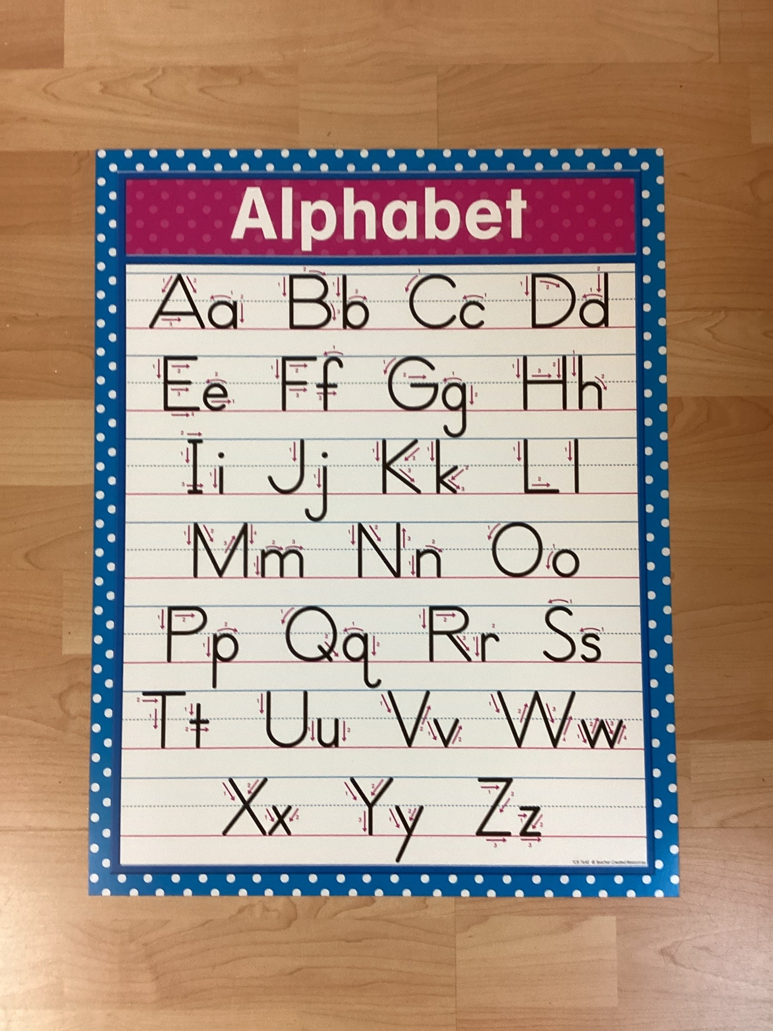 Traditional Print Alphabet Chart - School Spot