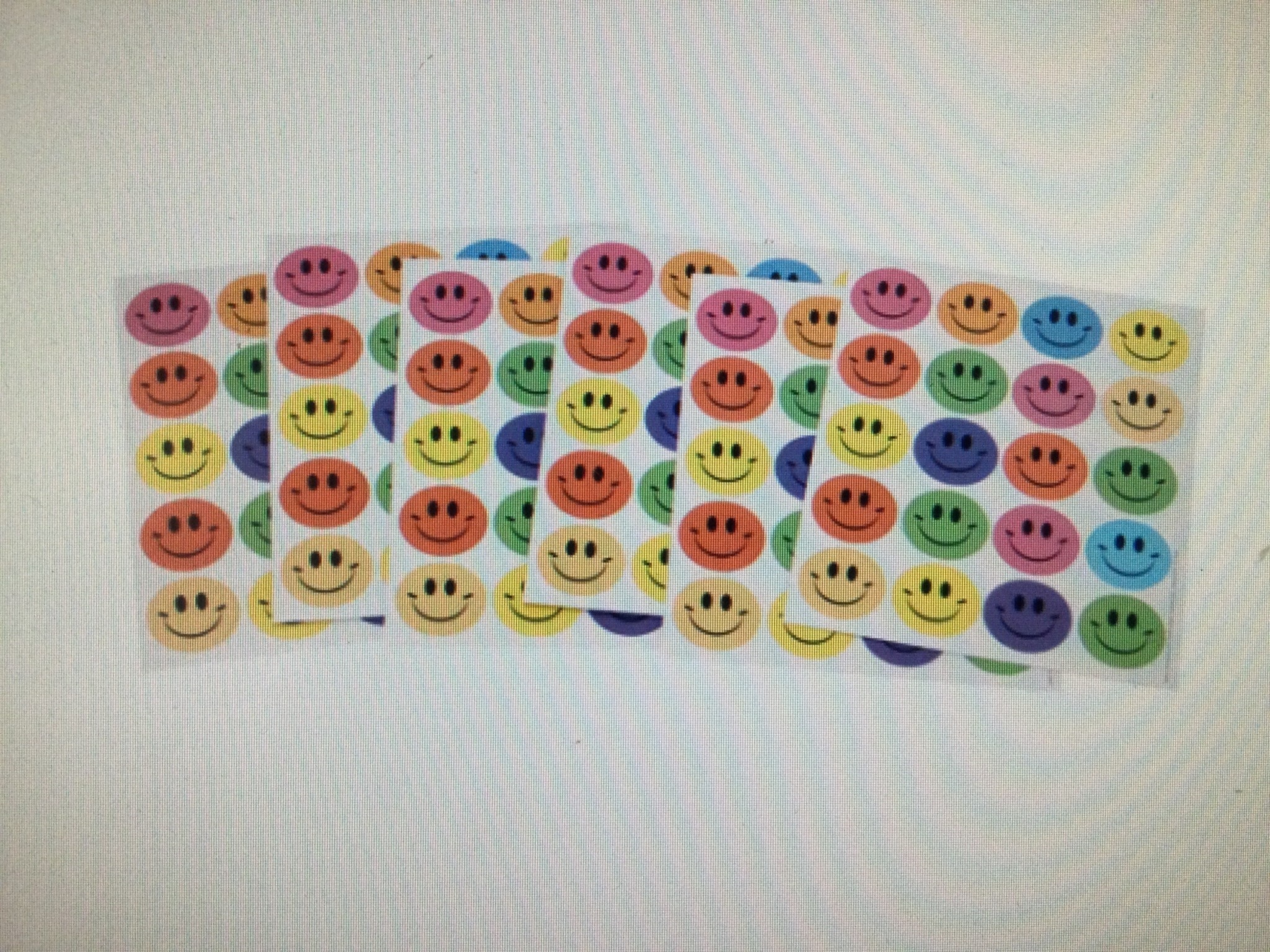 Pastel Smiley Face Stickers Pastel Smiley Face Stickers 120pc - School Spot