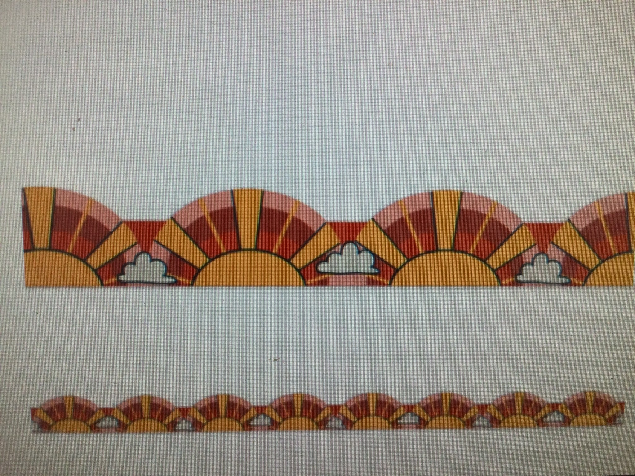 Adventurer Sunrise Deco Trim Border - School Spot