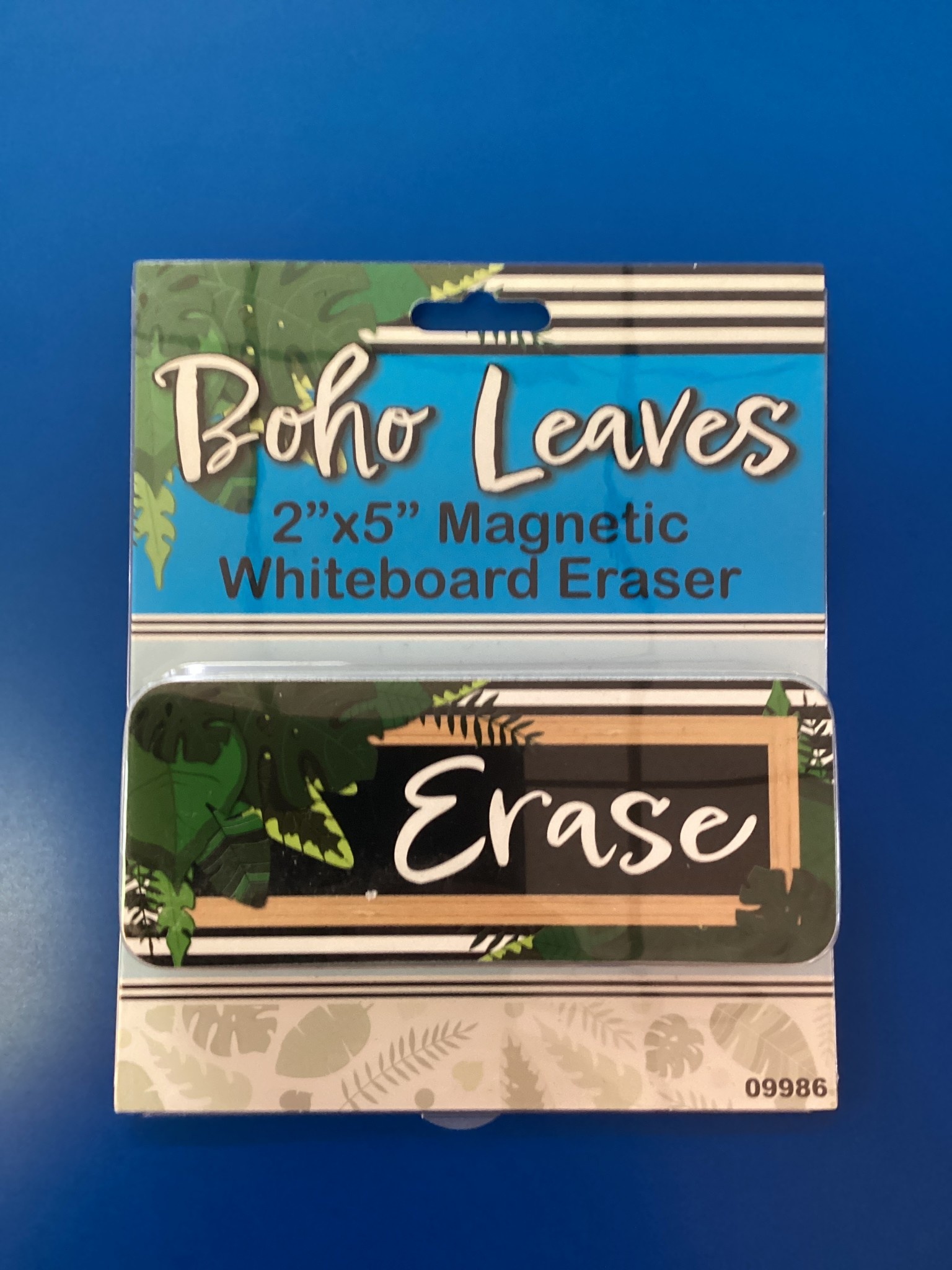 Boho Leaves Magnetic Whiteboard Eraser - School Spot