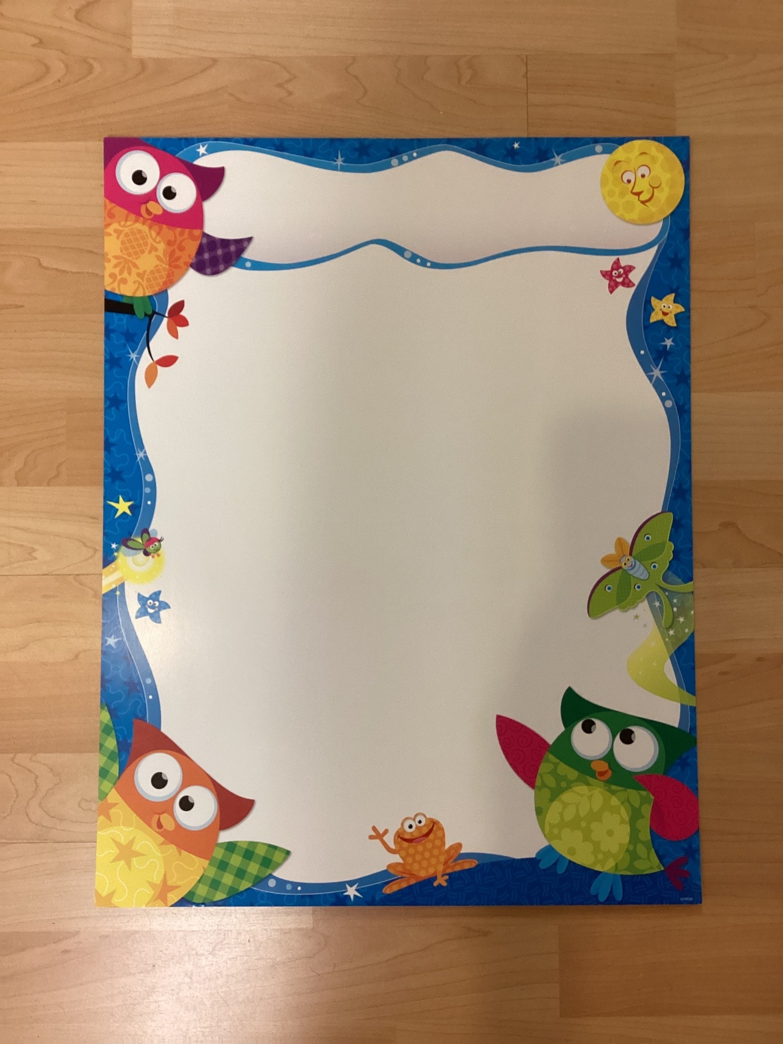 Blank Owl Stars Chart - School Spot