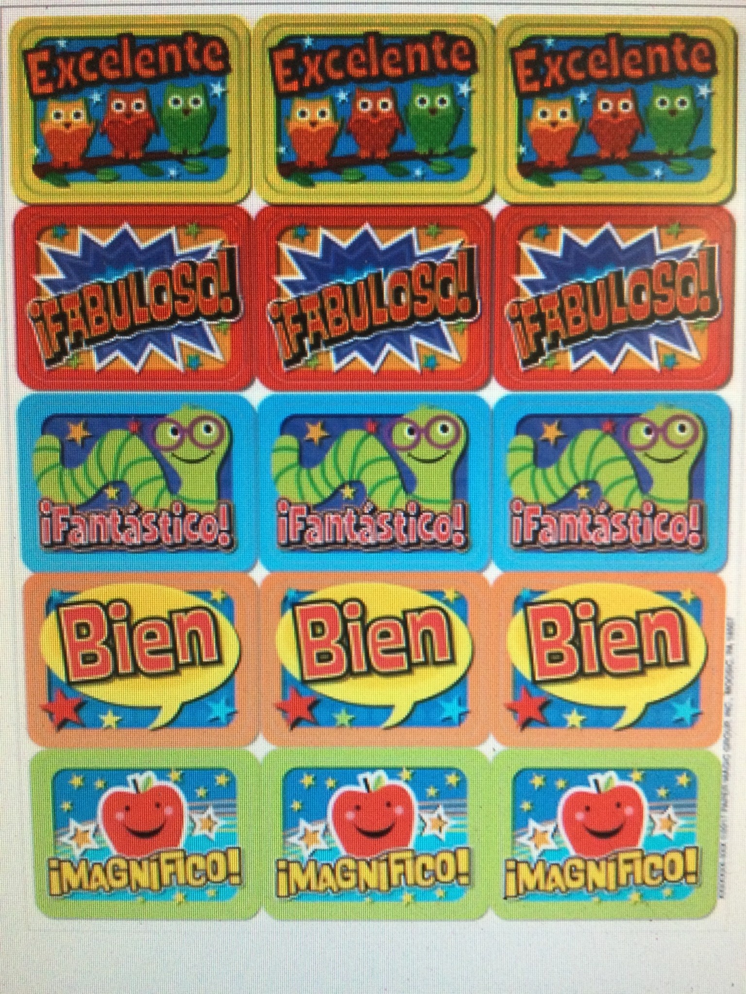 Spanish Praise Stickers (120) - School Spot