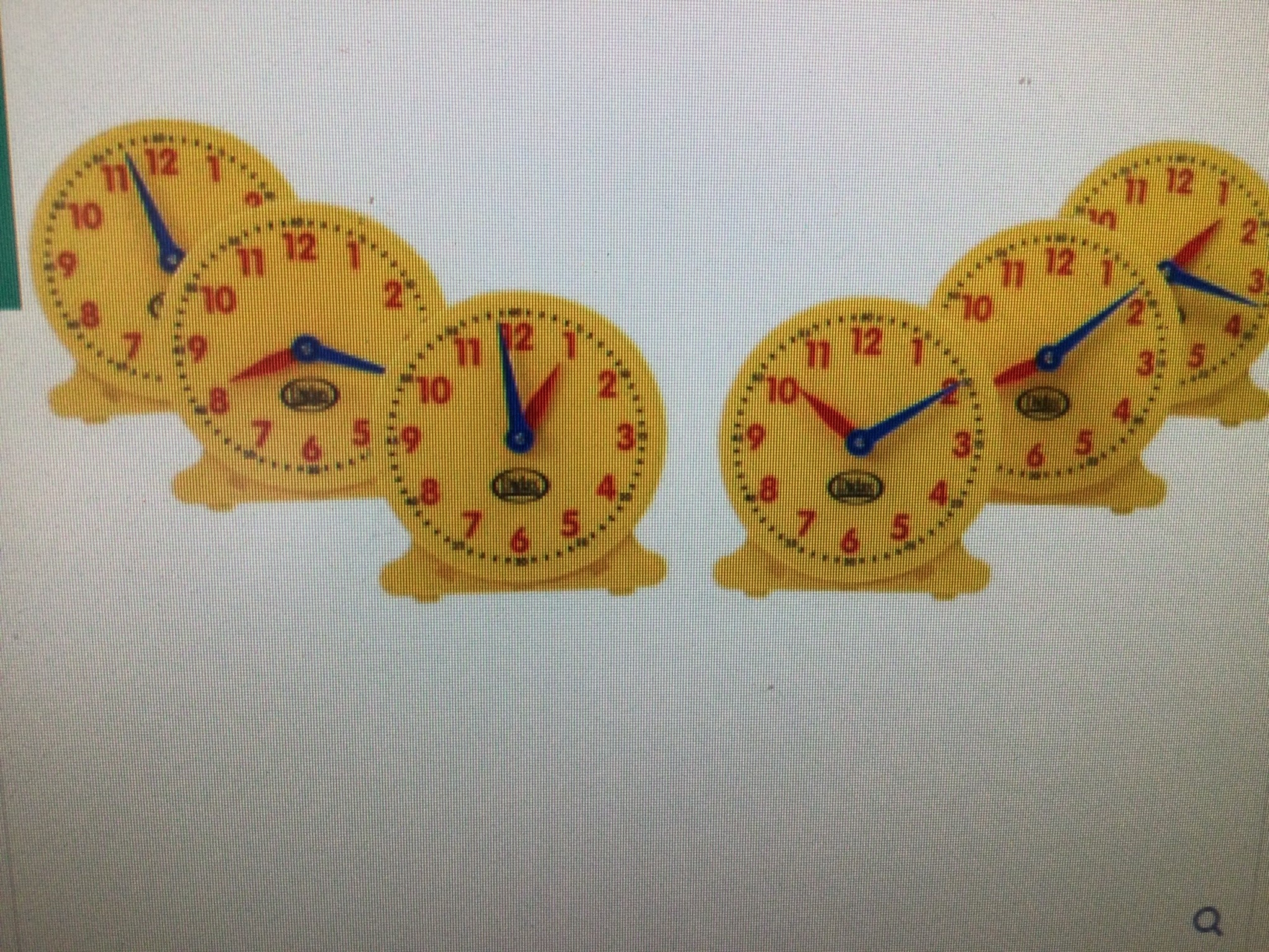 12-Hour Student Clocks Set of 6 - School Spot