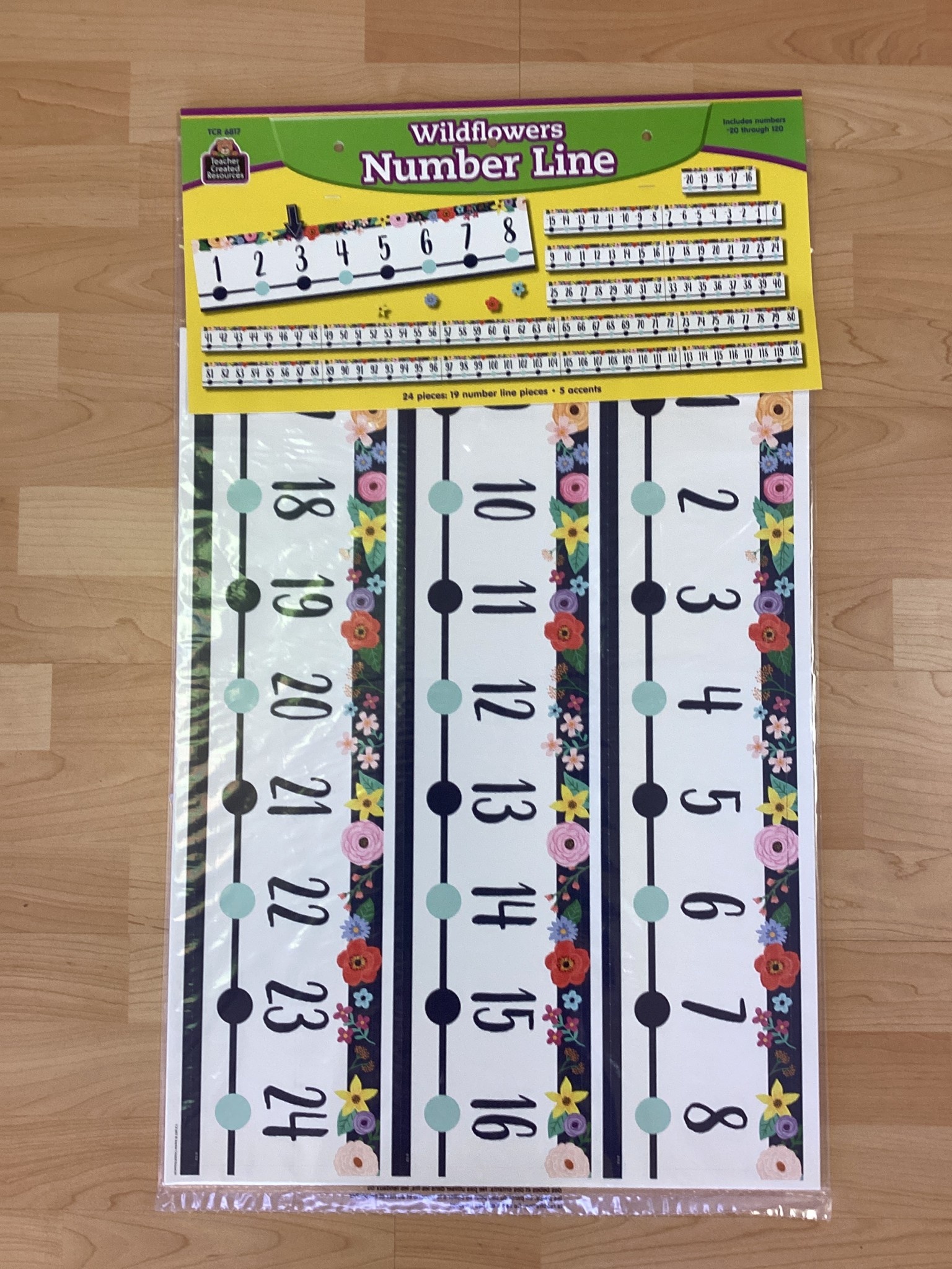 Wildflowers Number Line - School Spot
