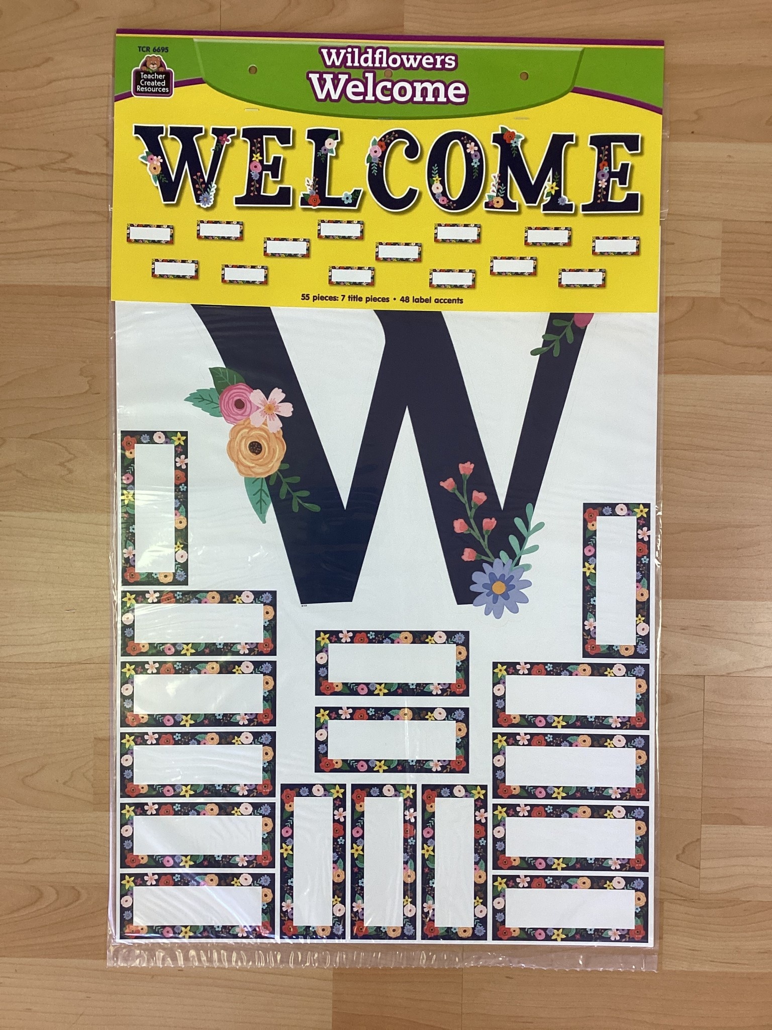 Wildflowers Welcome Bulletin Board - School Spot