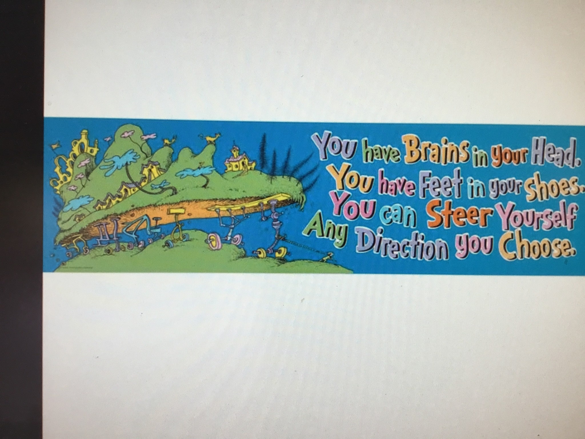 Dr. Seuss You Have a Brain Bann Dr. Seuss Oh the Places You'll Go ...
