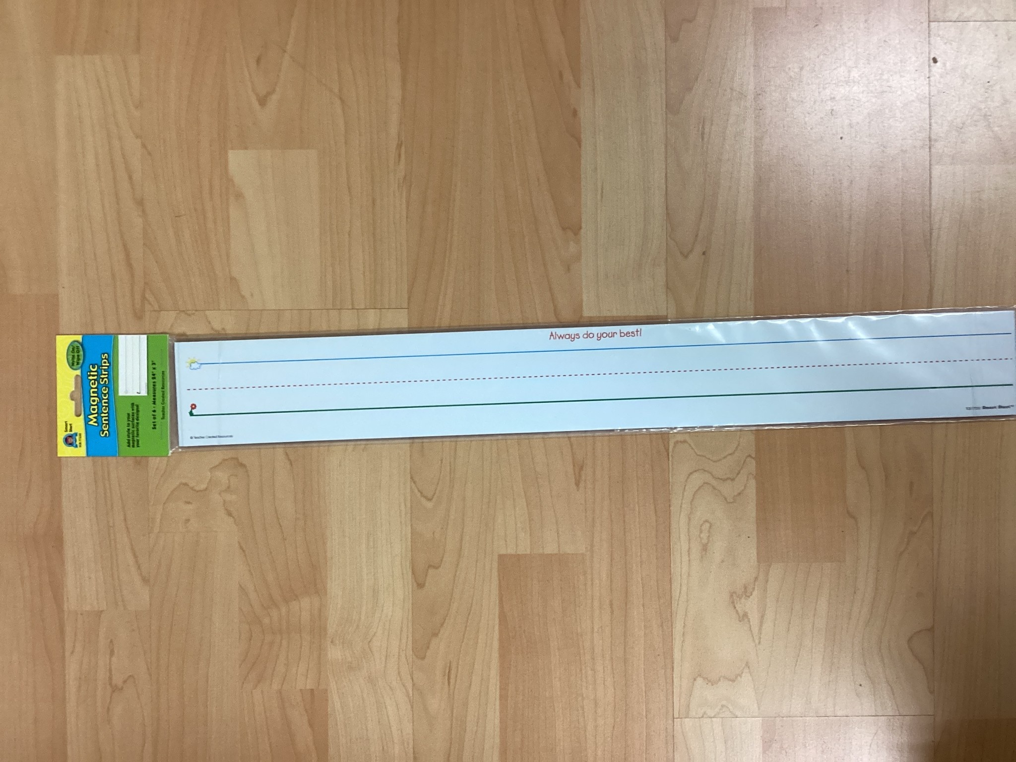 Smart Start Write On/Wipe Off Magnetic Sentence Strips (6) - School Spot