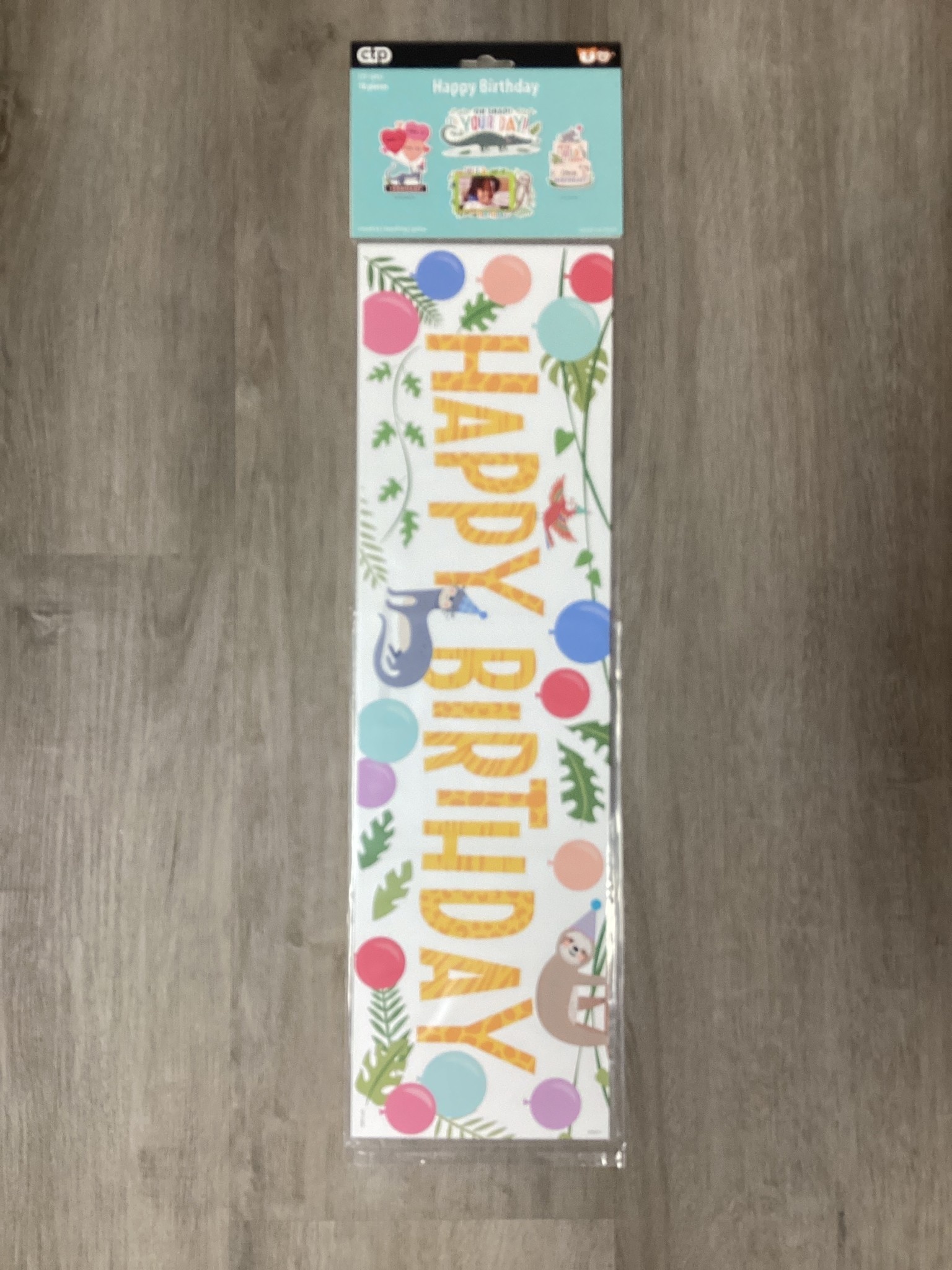 Jungle Friends Happy Birthday Mini Bulletin Board 18pc - School Spot