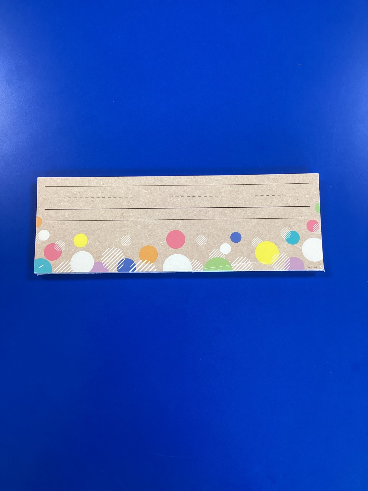 Colorful Kraft Bubbles Nameplates - School Spot