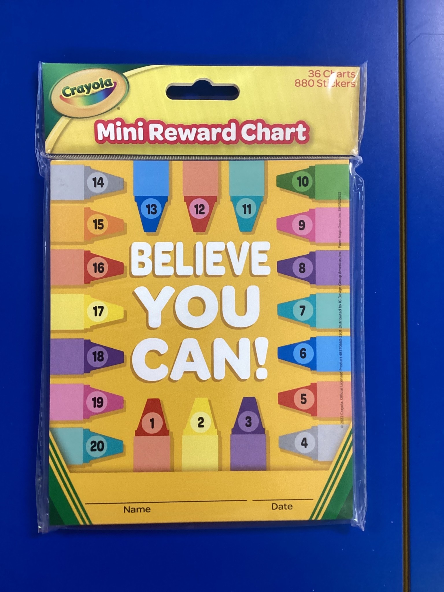 Crayola Mini Reward Incentive Chart with Stickers - School Spot