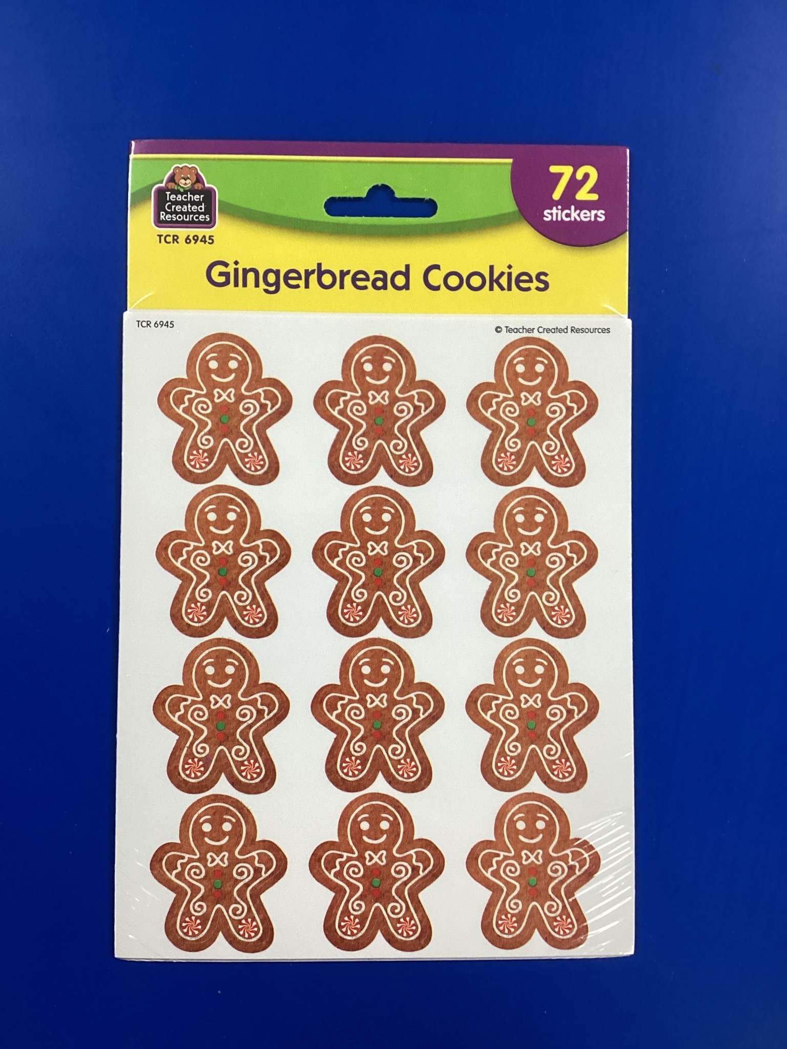 Gingerbread Cookies Stickers 72pc - School Spot