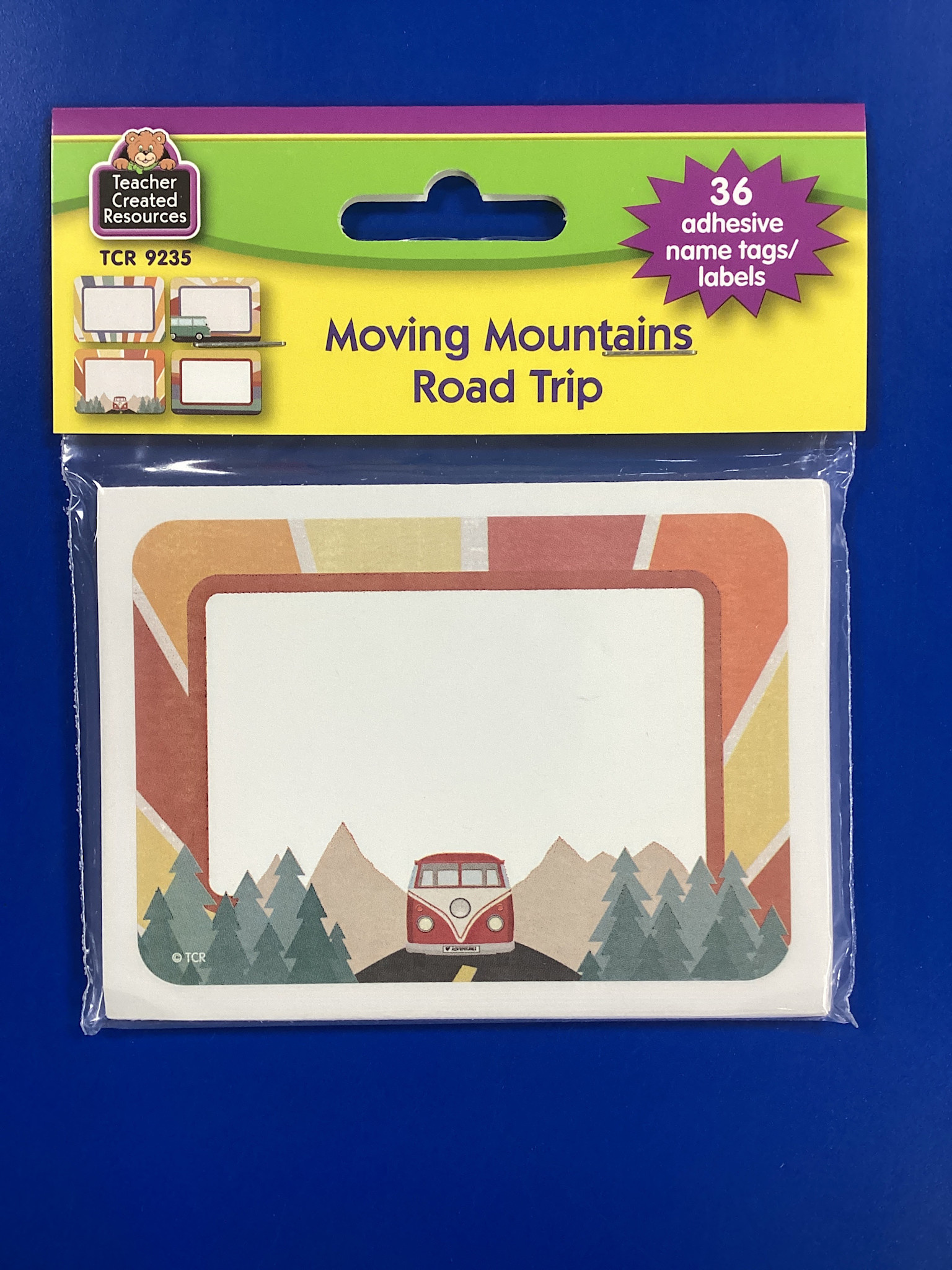 Moving Mountains Road Trip Name Tags/Labels 36pc - School Spot
