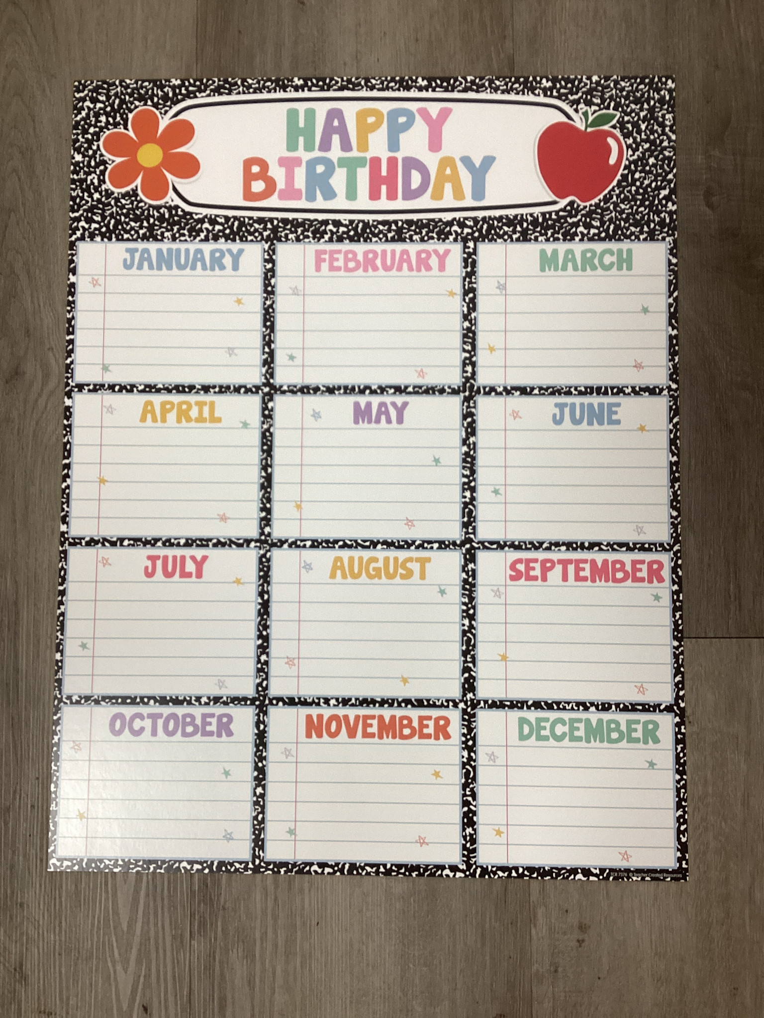Cool for School Happy Birthday Chart - School Spot