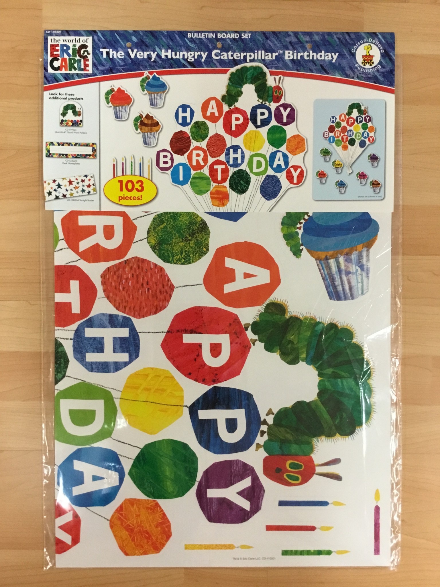 Very Hungry Caterpillar Birthday Bulletin Board Eric Carle - School Spot