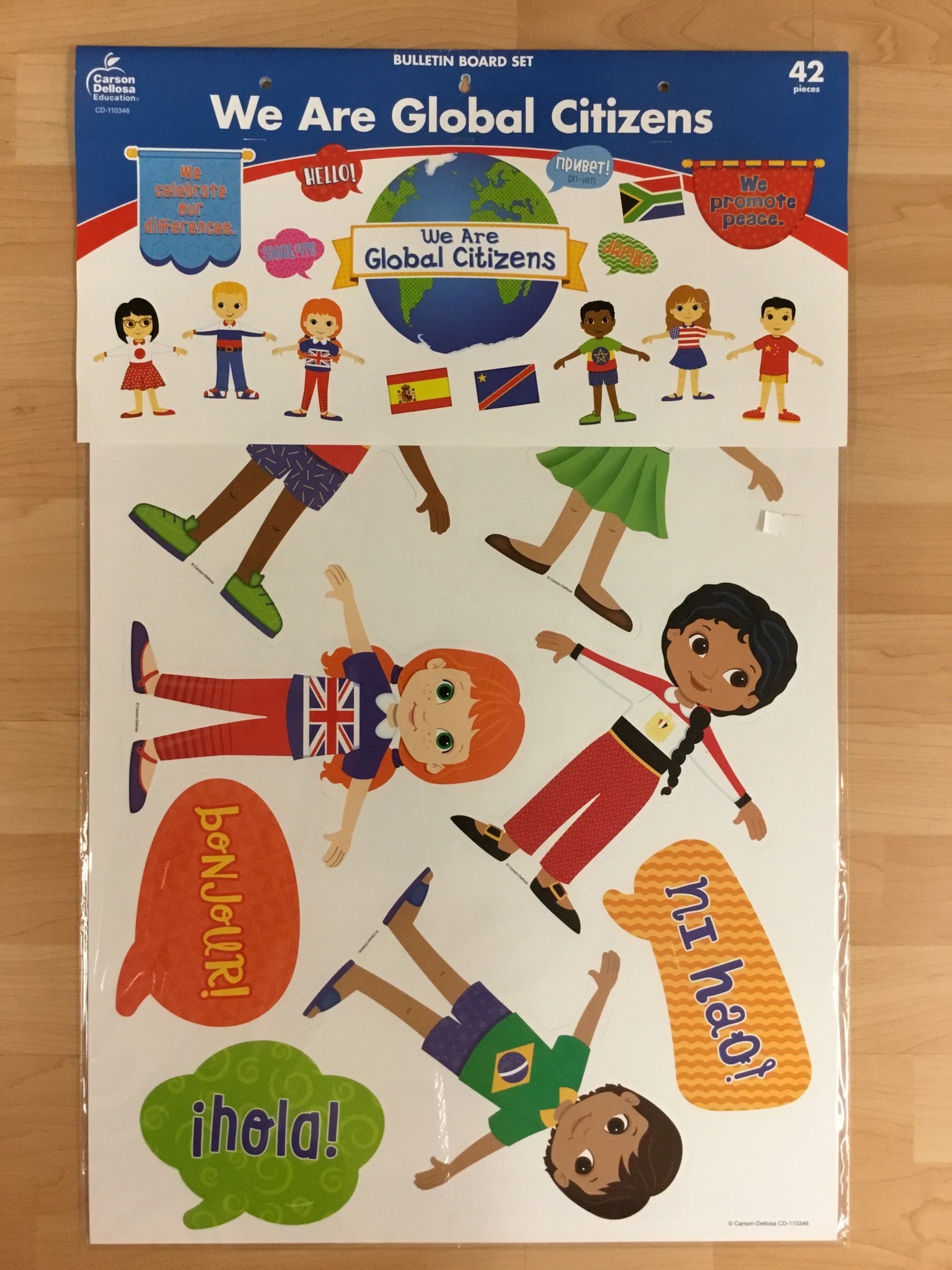 We Are Global Citizens Bulletin Board Set - School Spot