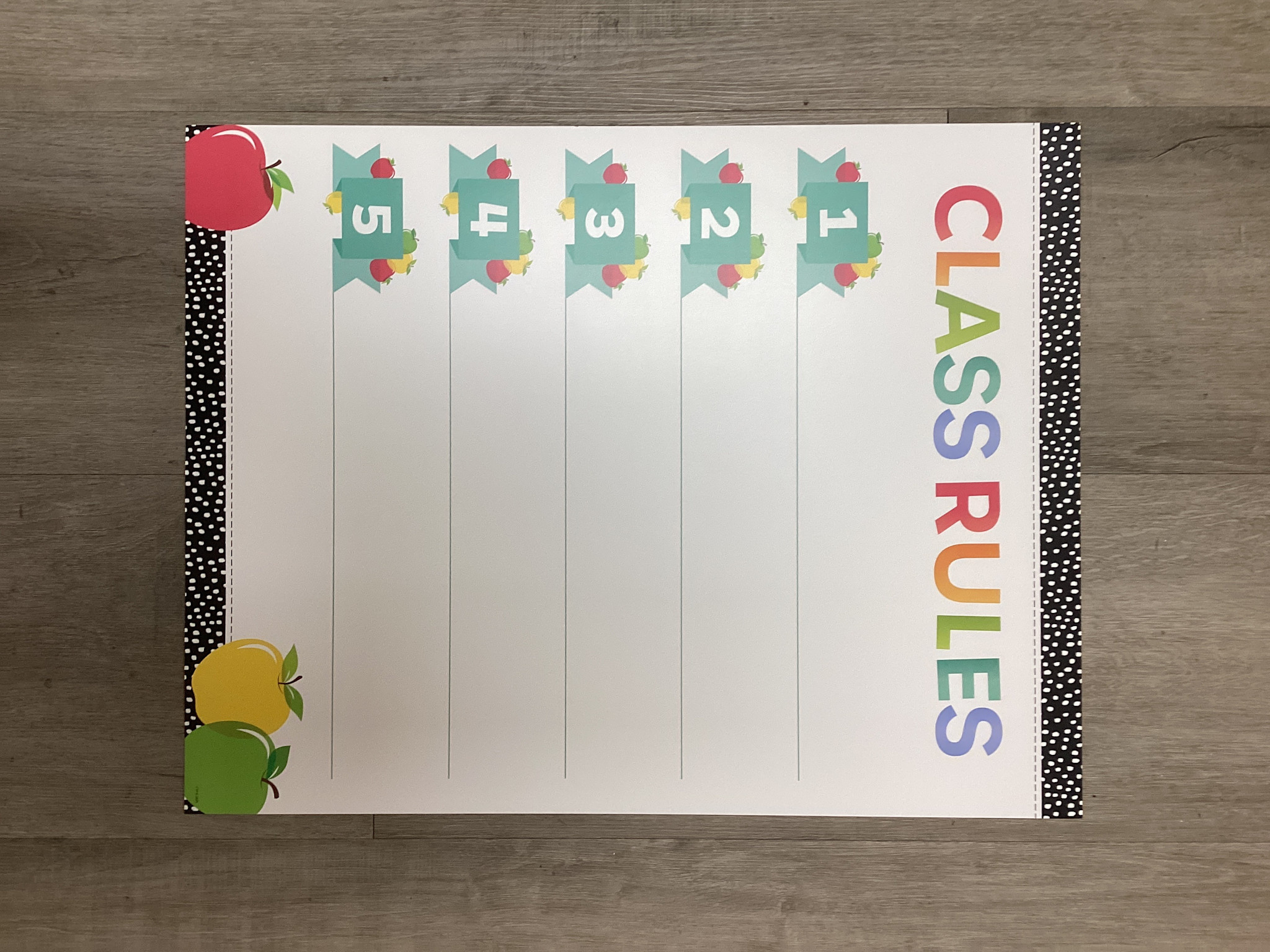 Apple Time Class Rules Chart - School Spot